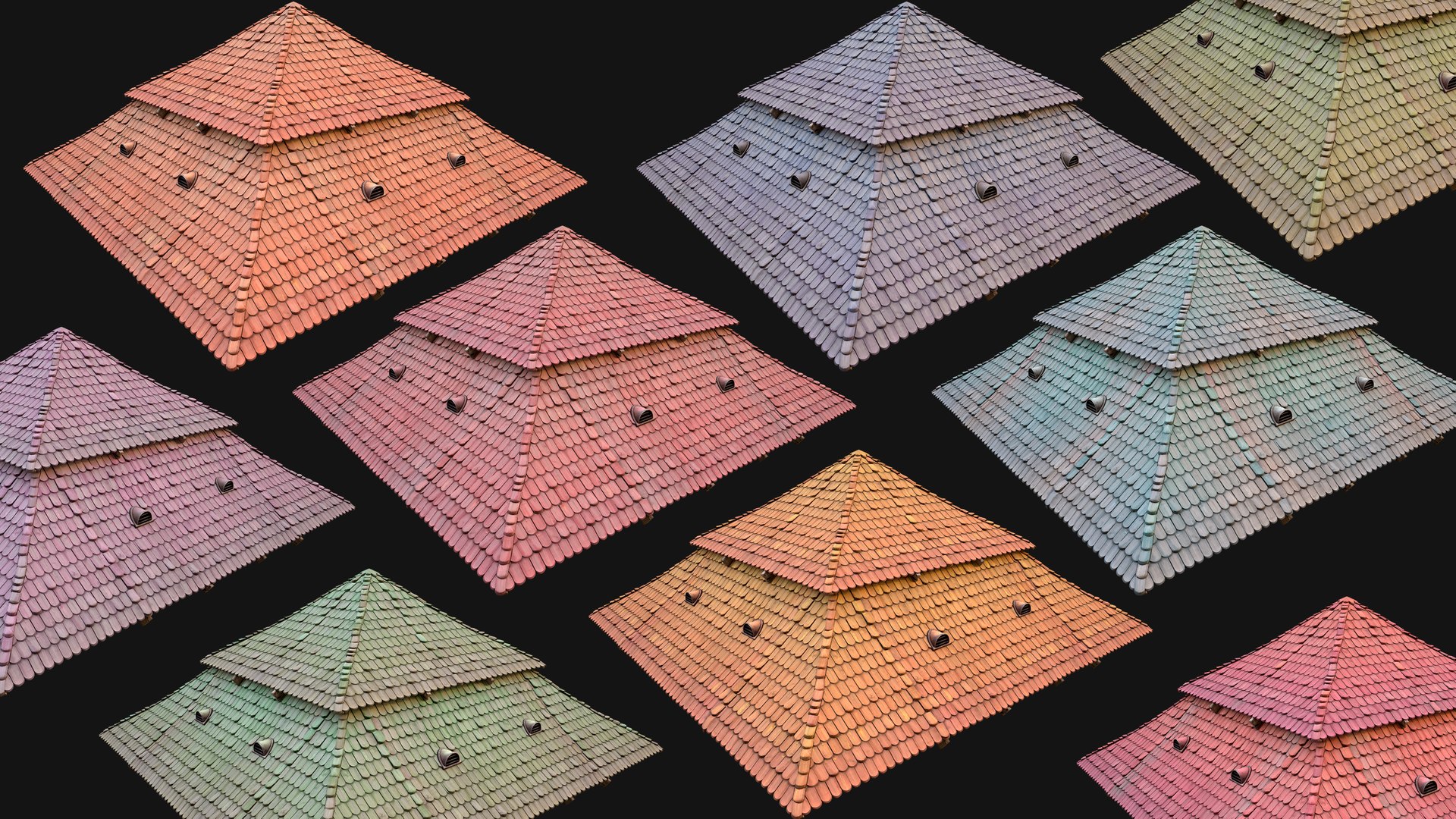Medieval Roof Large Pyramid 3D Model - TurboSquid 2141955