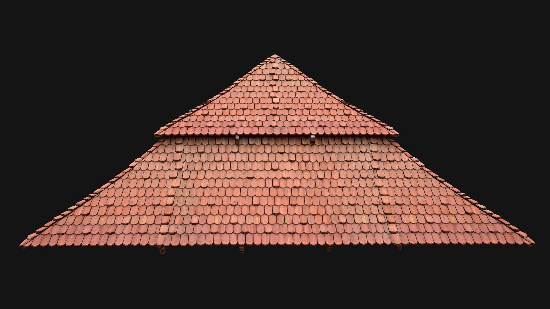 Medieval Roof Large Pyramid 3D Model - TurboSquid 2141955