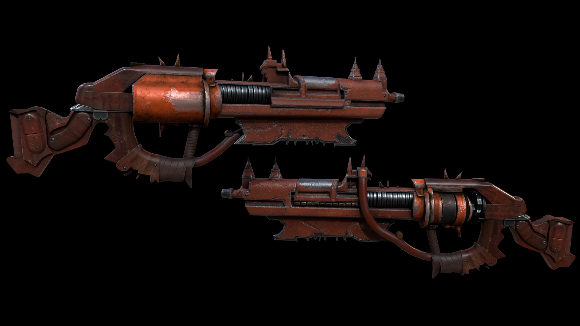 Post-Apocalyptic Gun 3D Model - TurboSquid 2088882