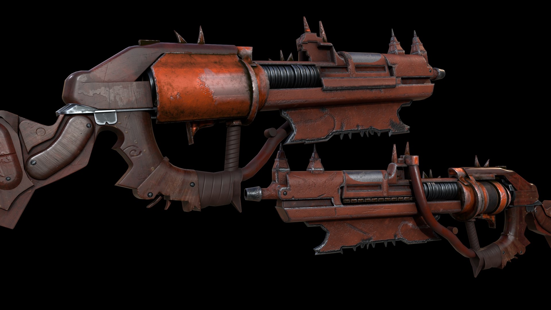Post-Apocalyptic Gun 3D Model - TurboSquid 2088882