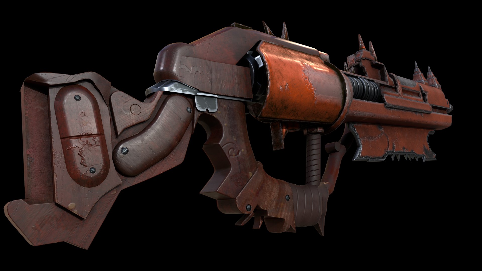 Post-Apocalyptic Gun 3D Model - TurboSquid 2088882