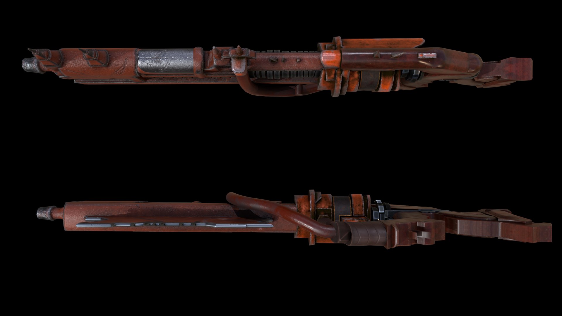 Post-Apocalyptic Gun 3D Model - TurboSquid 2088882