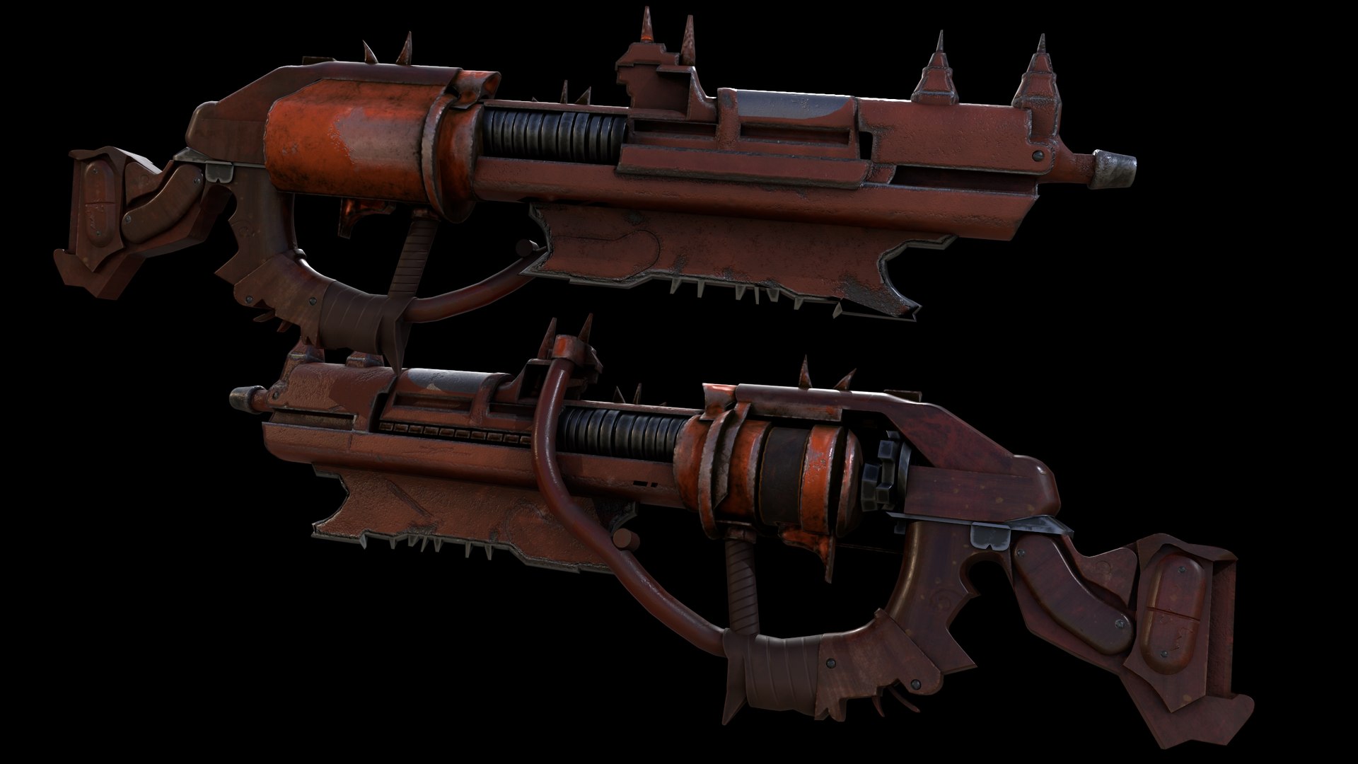 Post-Apocalyptic Gun 3D Model - TurboSquid 2088882