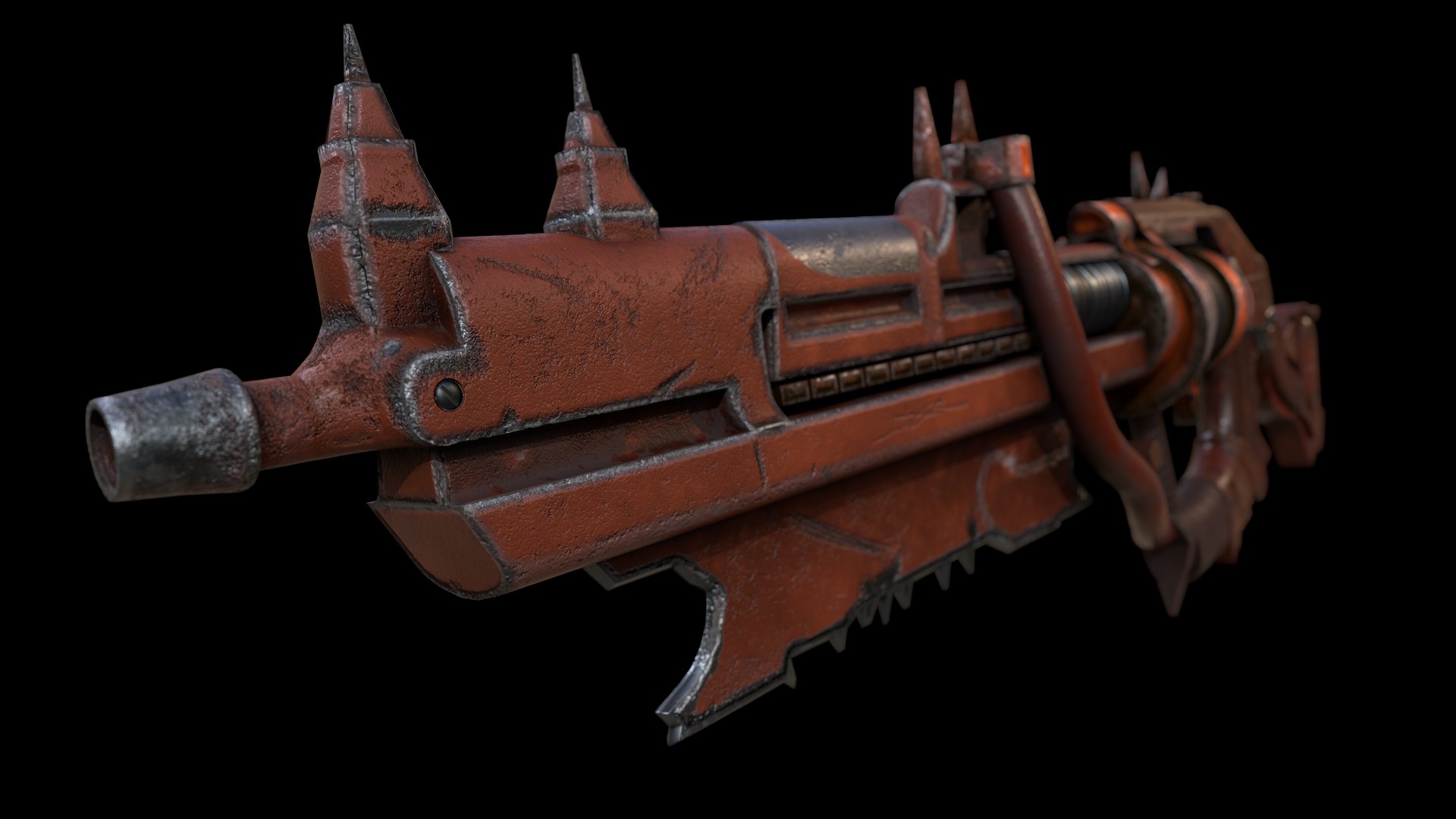 Post-Apocalyptic Gun 3D Model - TurboSquid 2088882