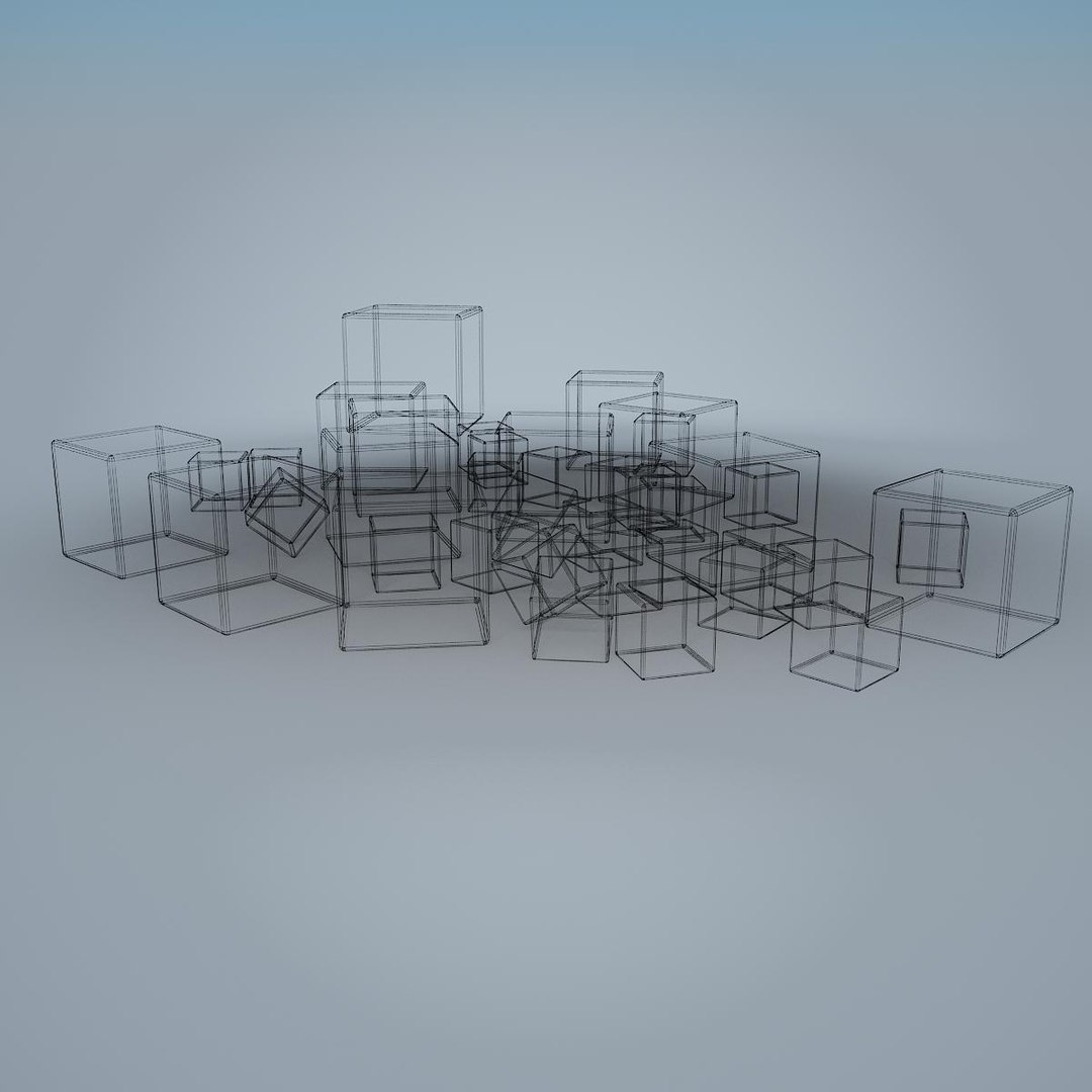 3d Model Alphabet Number Cube 1