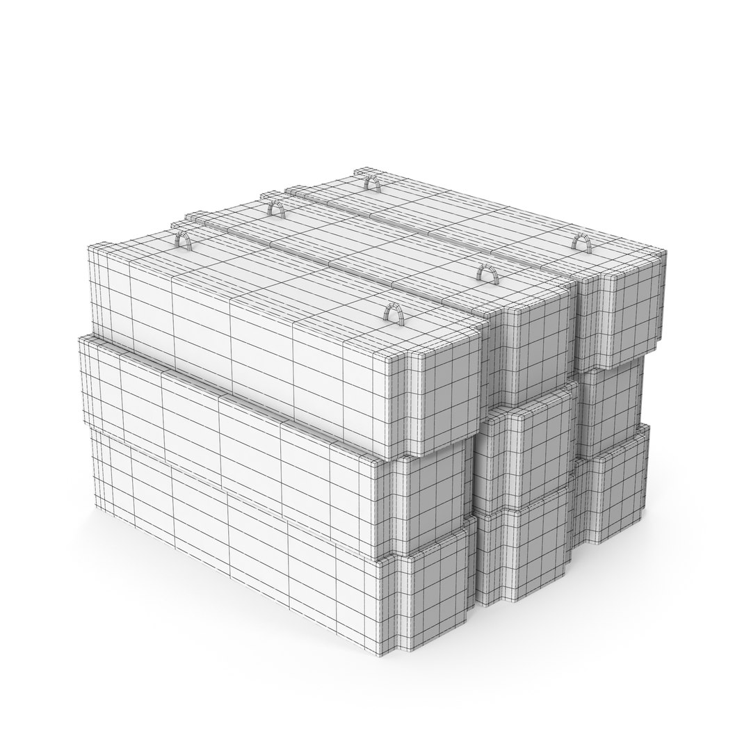 3D Stacked Concrete Blocks - TurboSquid 2028018