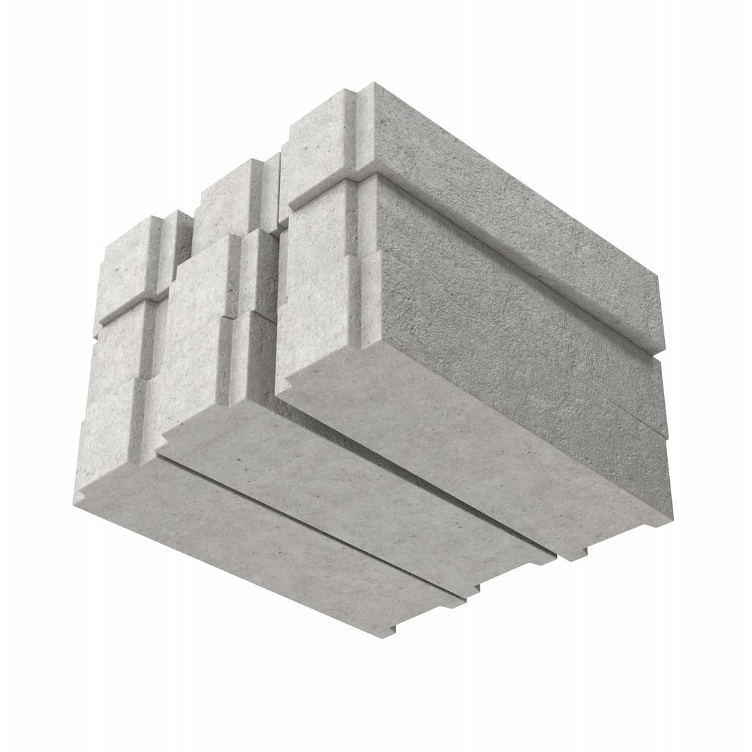 3D Stacked Concrete Blocks - TurboSquid 2028018