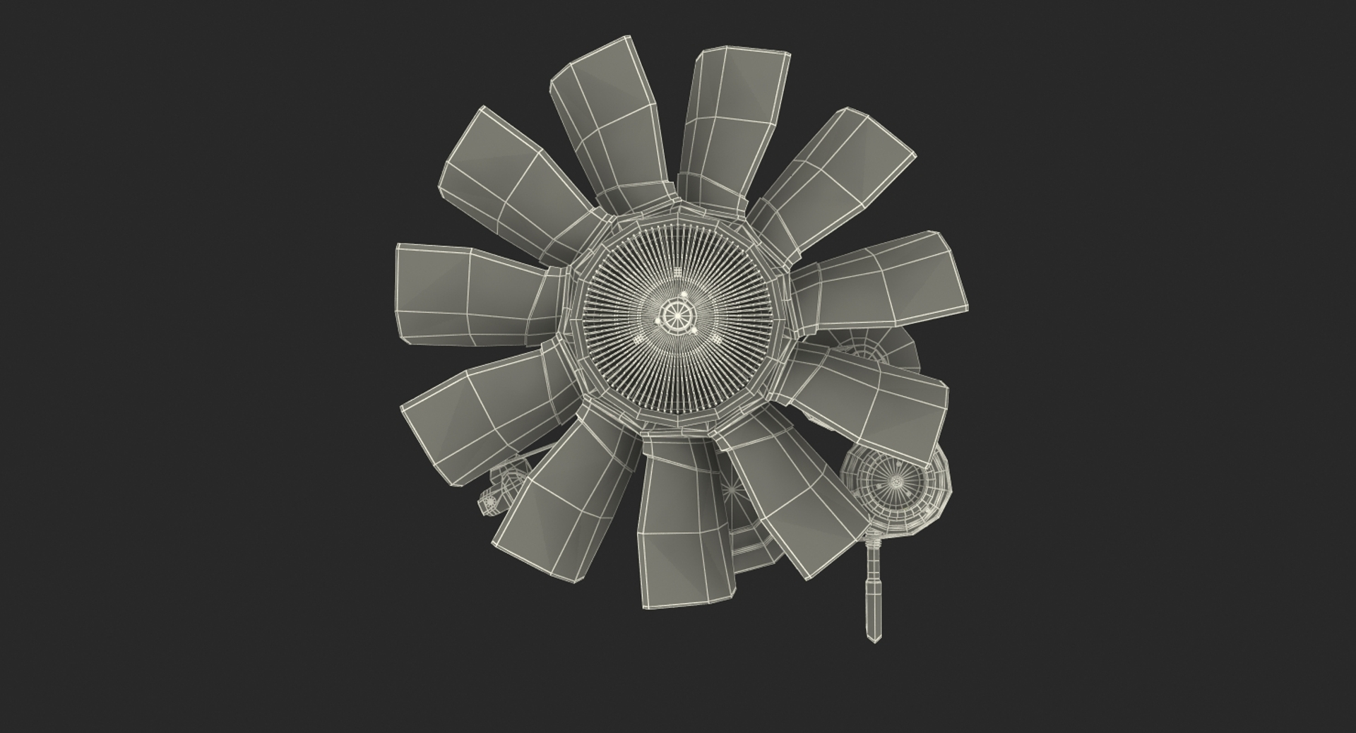 Car Engine Cooling Fan 3D Model - TurboSquid 1292011