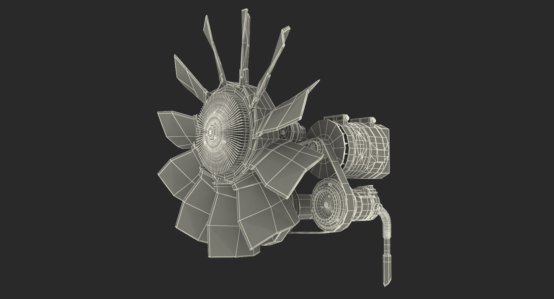 Car Engine Cooling Fan 3D Model - TurboSquid 1292011