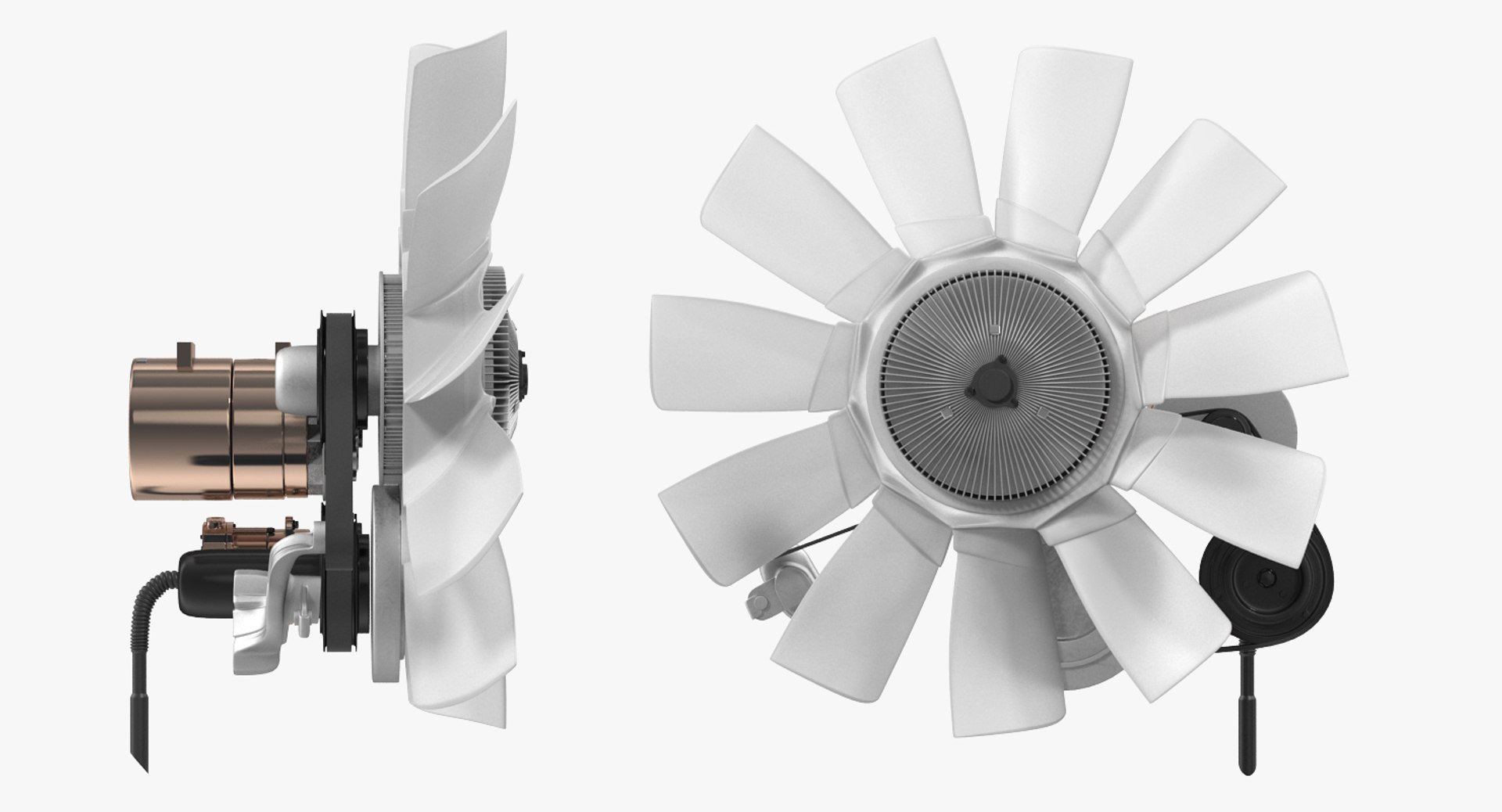 Car Engine Cooling Fan 3D Model - TurboSquid 1292011