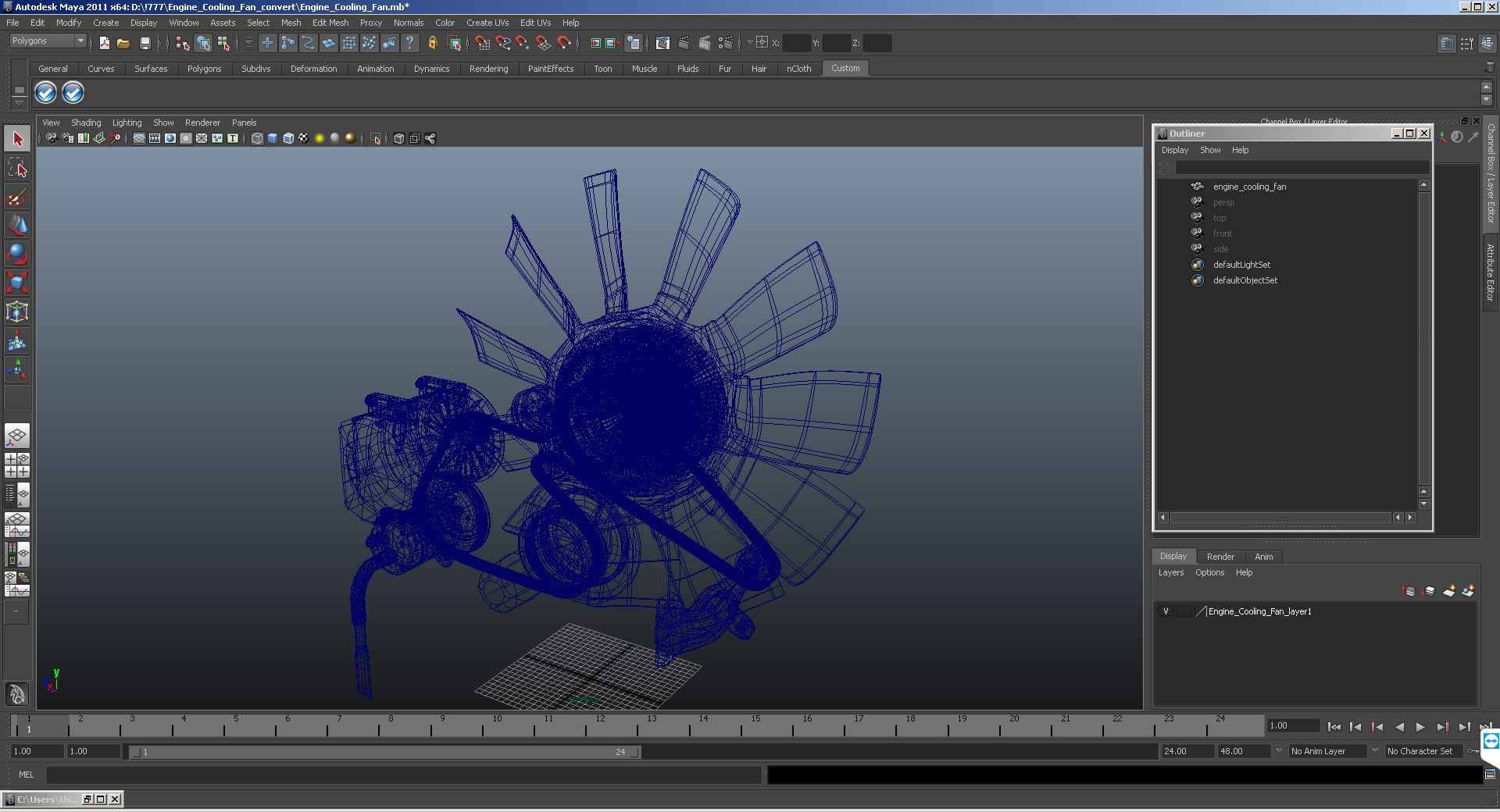 Car Engine Cooling Fan 3D Model - TurboSquid 1292011