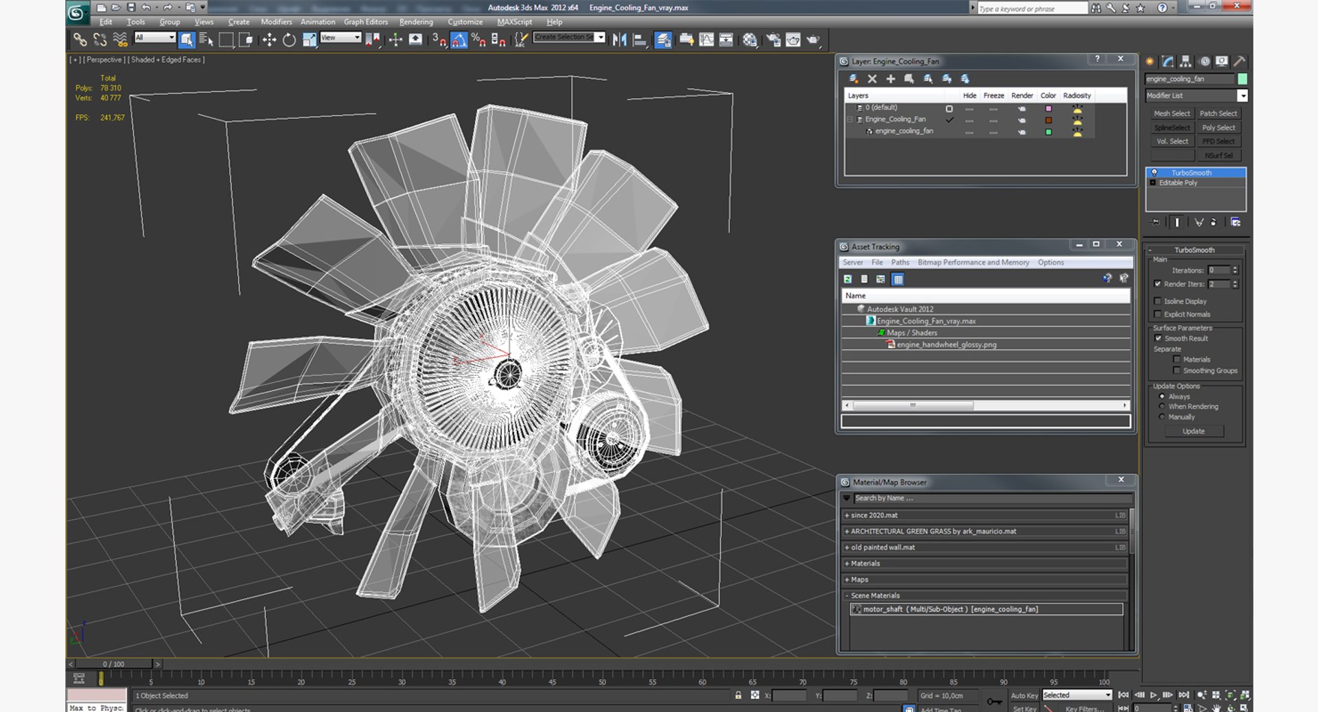 Car Engine Cooling Fan 3D Model - TurboSquid 1292011