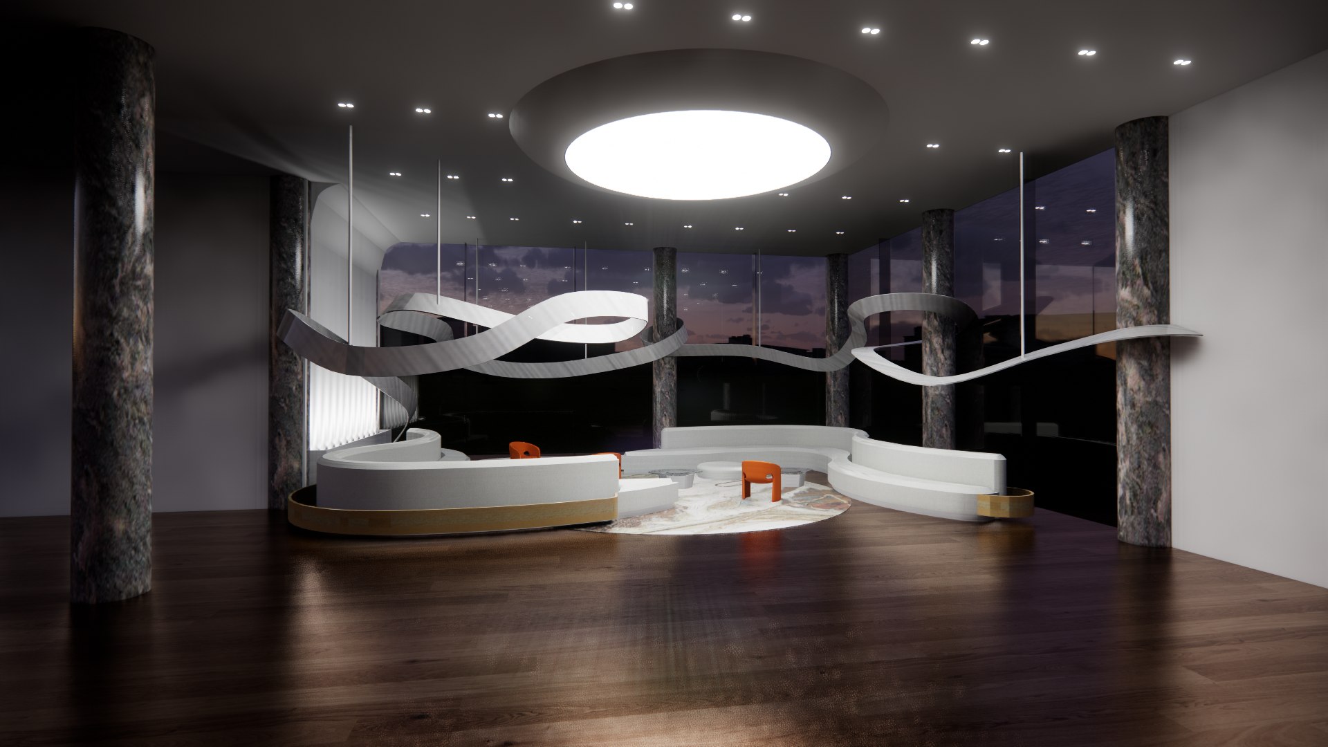 Large Lounge Model - TurboSquid 2168444