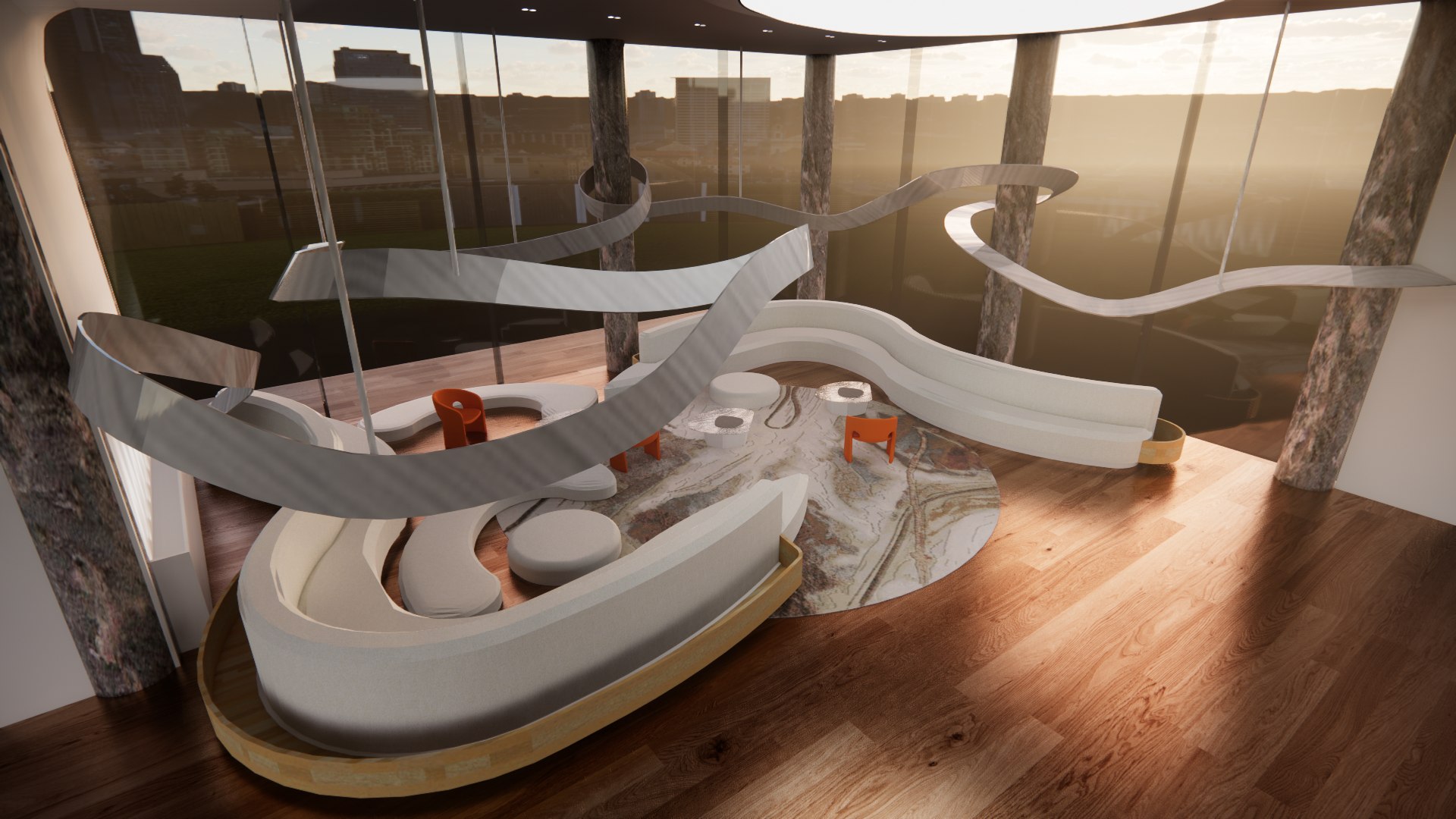 Large Lounge Model - TurboSquid 2168444