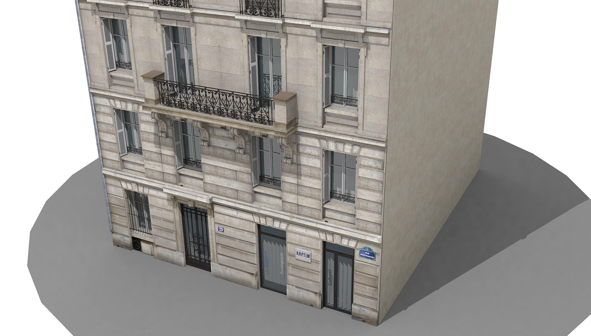 Old paris house model - TurboSquid 1634940