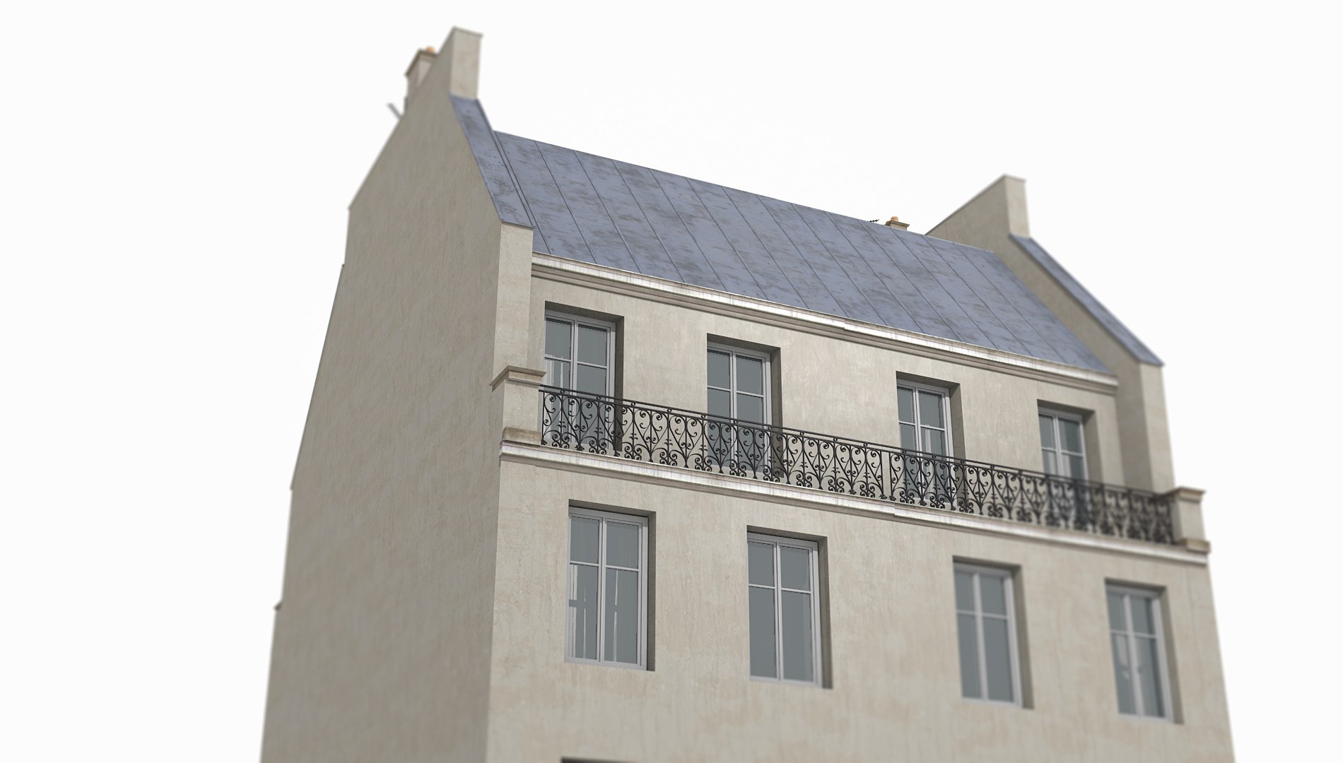 Old paris house model - TurboSquid 1634940