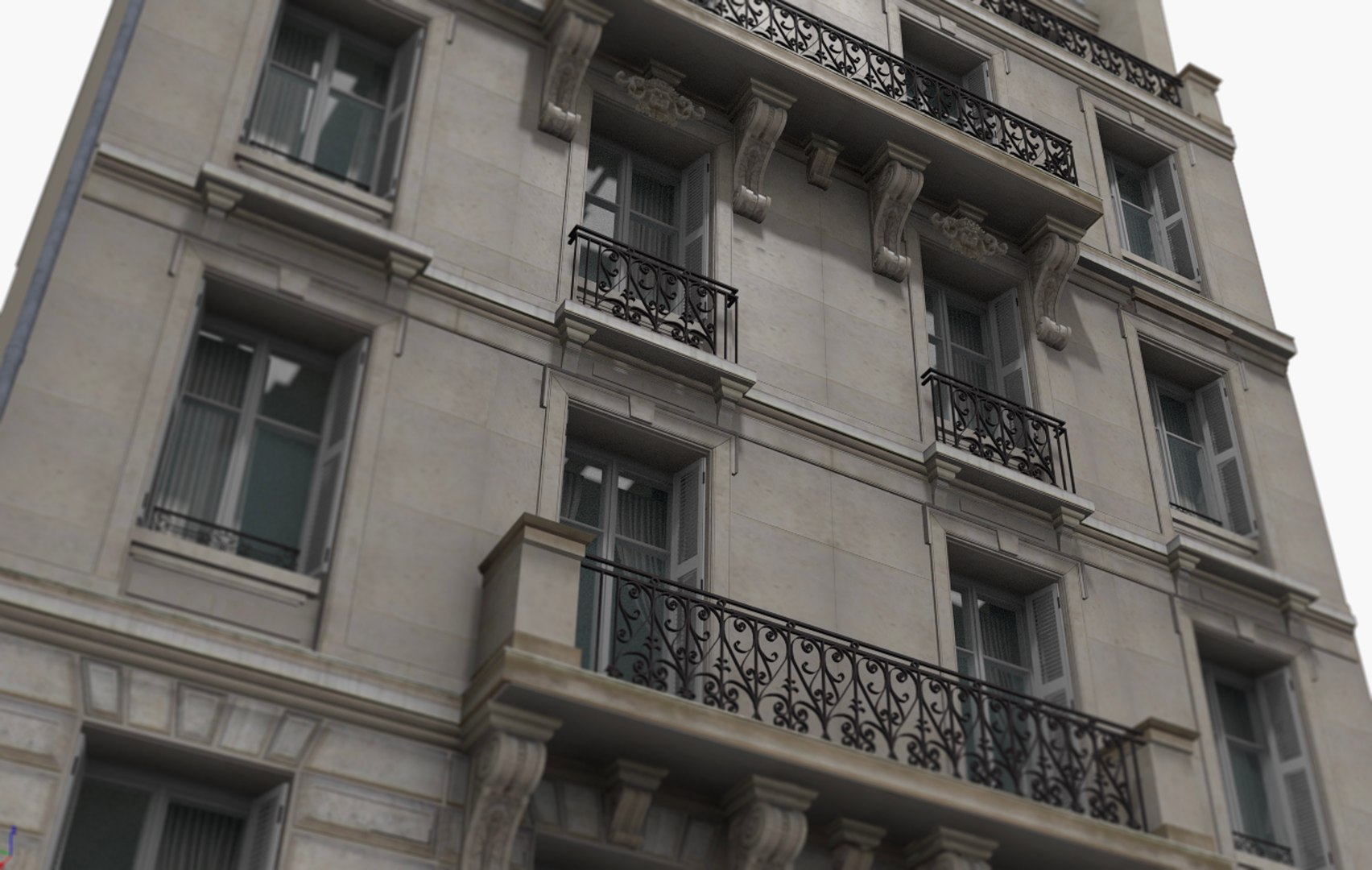 Old paris house model - TurboSquid 1634940