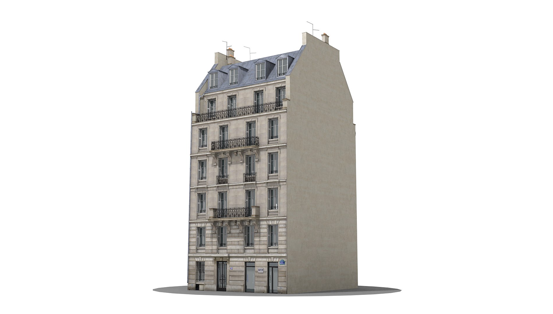 Old paris house model - TurboSquid 1634940