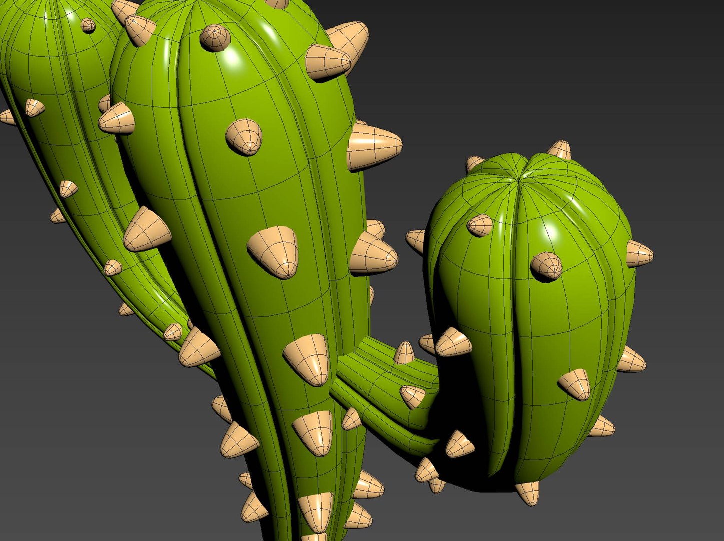 3D Cartoon Cactus - TurboSquid 2302197