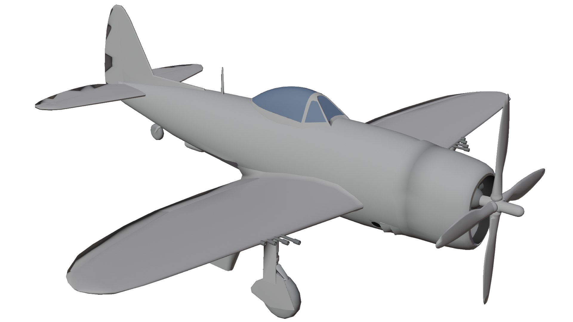 P-47D Thunderbolt Model - TurboSquid 2256789