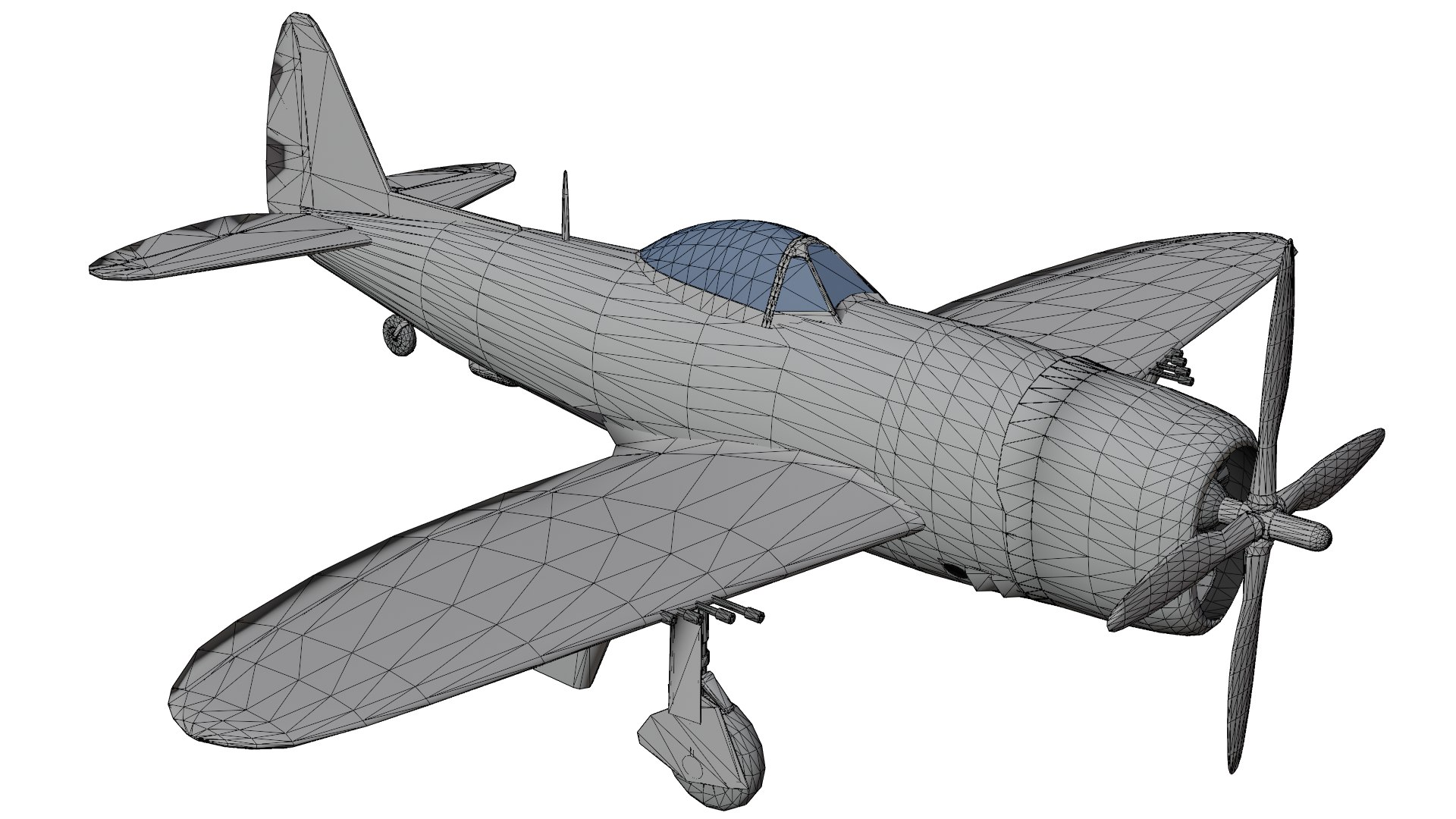 P-47D Thunderbolt Model - TurboSquid 2256789