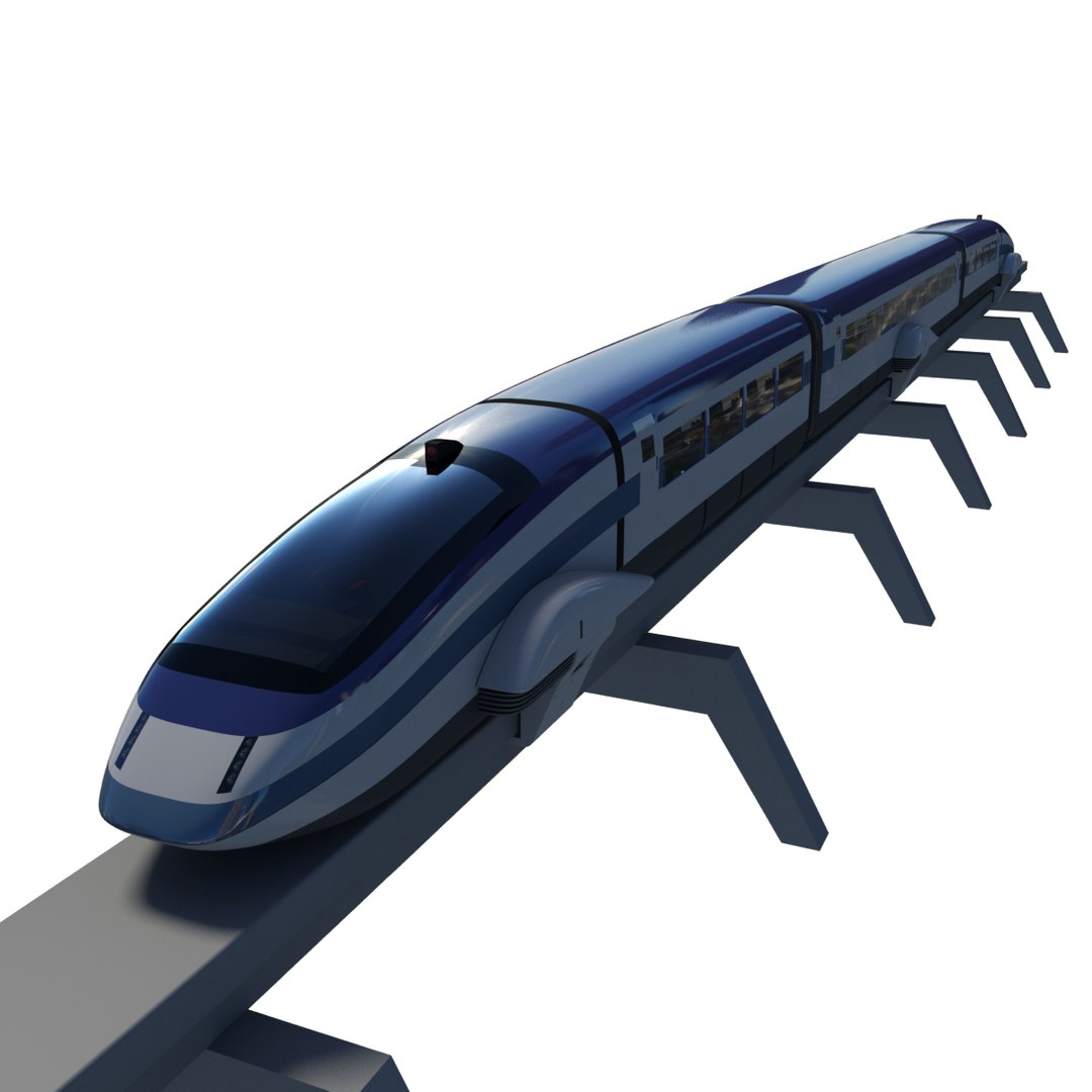 3d Futuristic Train Model