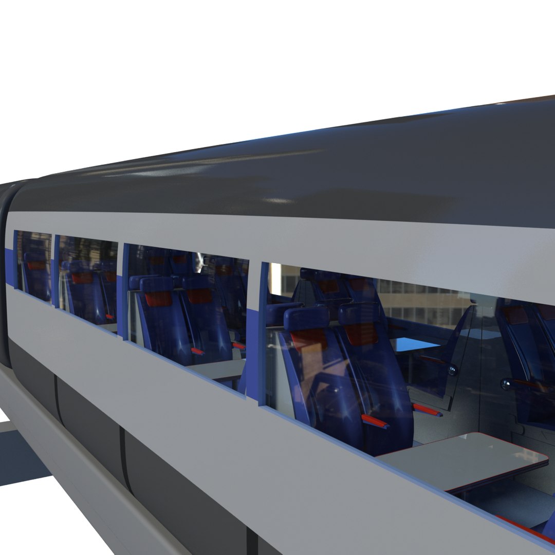 3d Futuristic Train Model