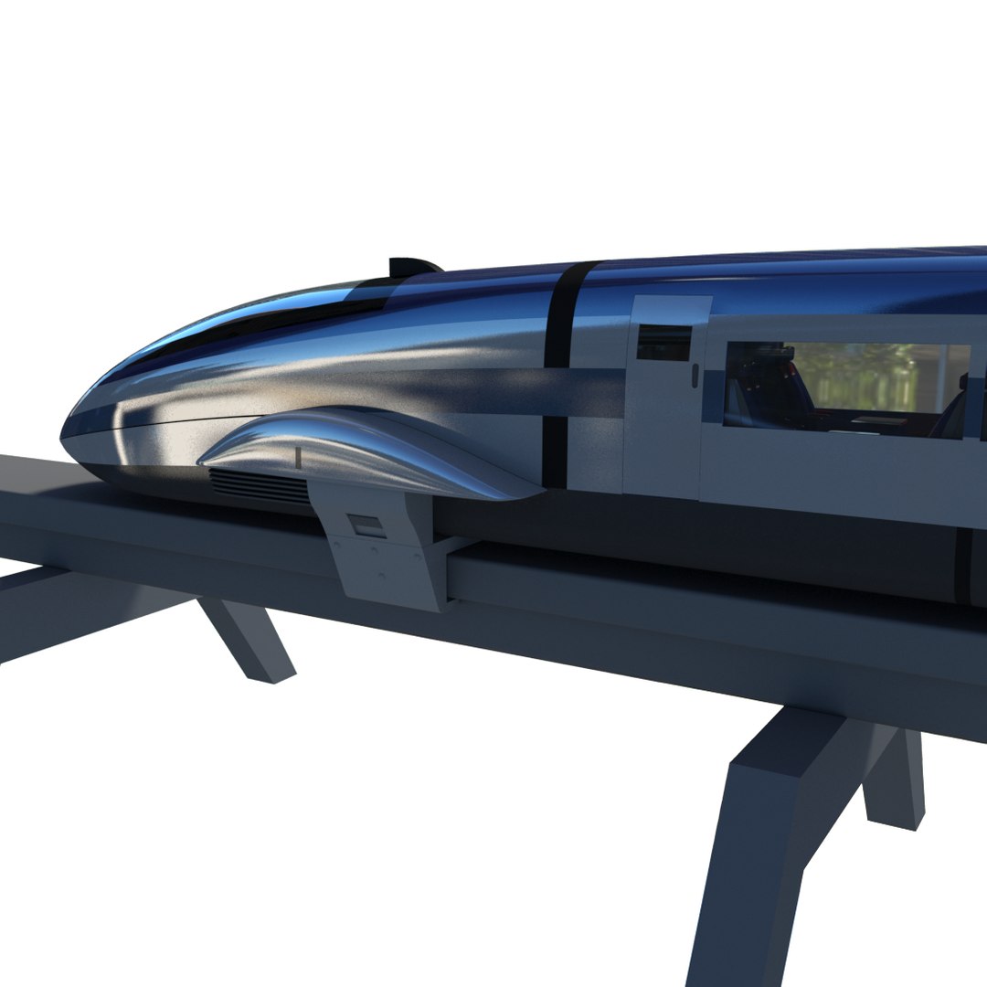3d Futuristic Train Model