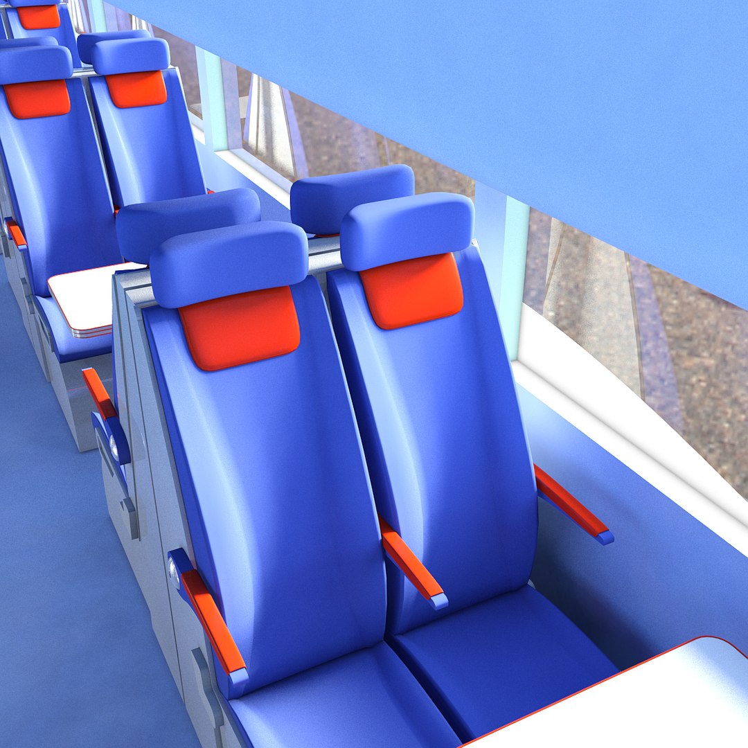 3d Futuristic Train Model