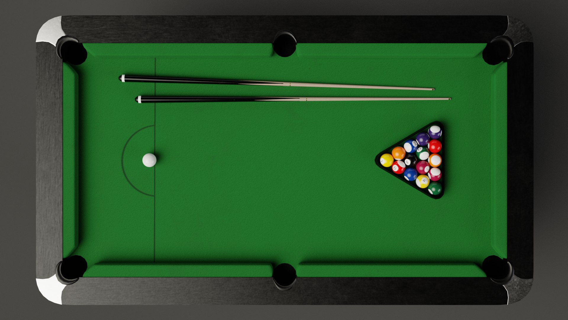 3D Modern Pool Table Model - TurboSquid 2148556