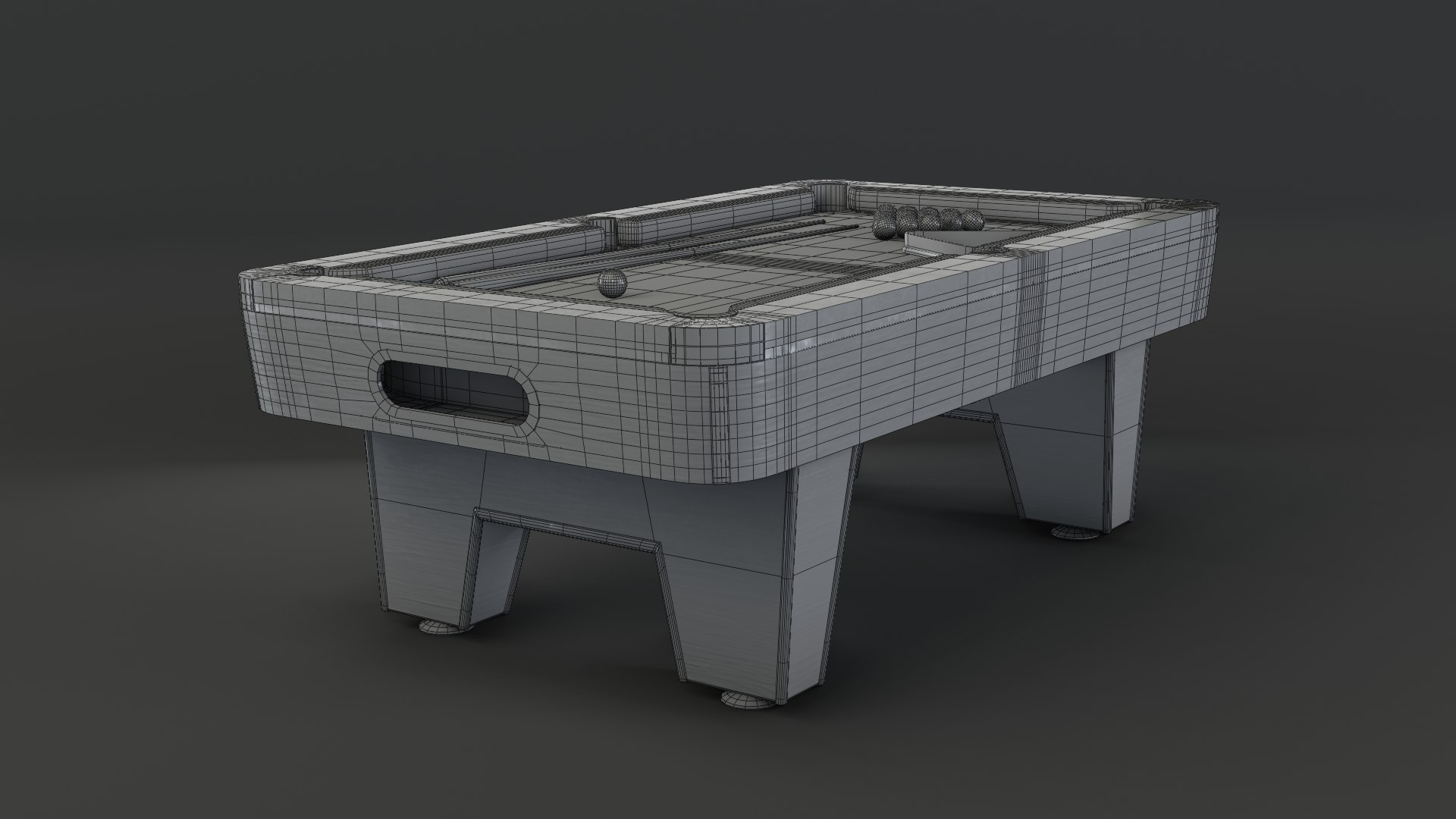 3D Modern Pool Table Model - TurboSquid 2148556