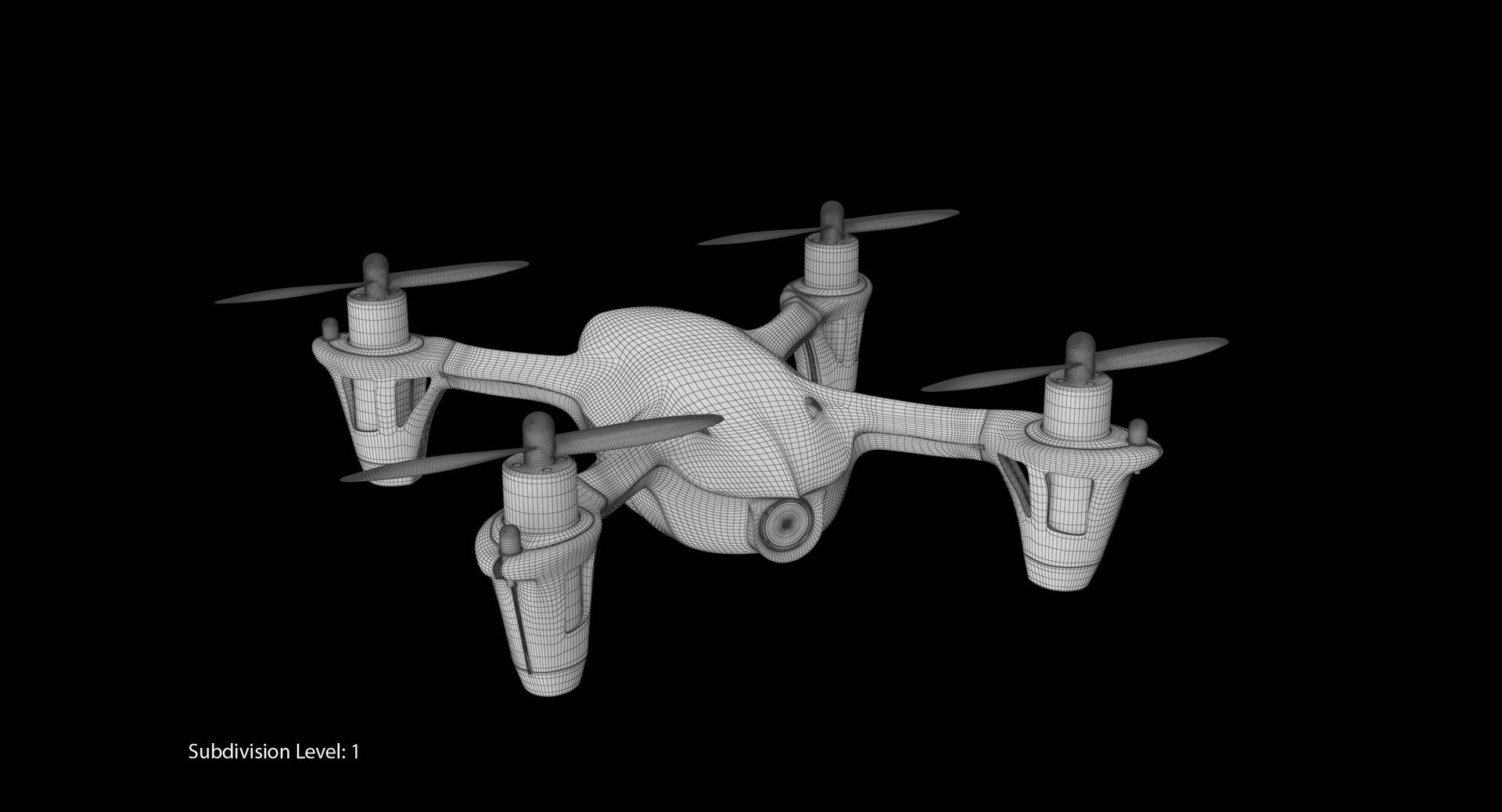 3D Hubsan X4 H107c White Model - TurboSquid 1187391