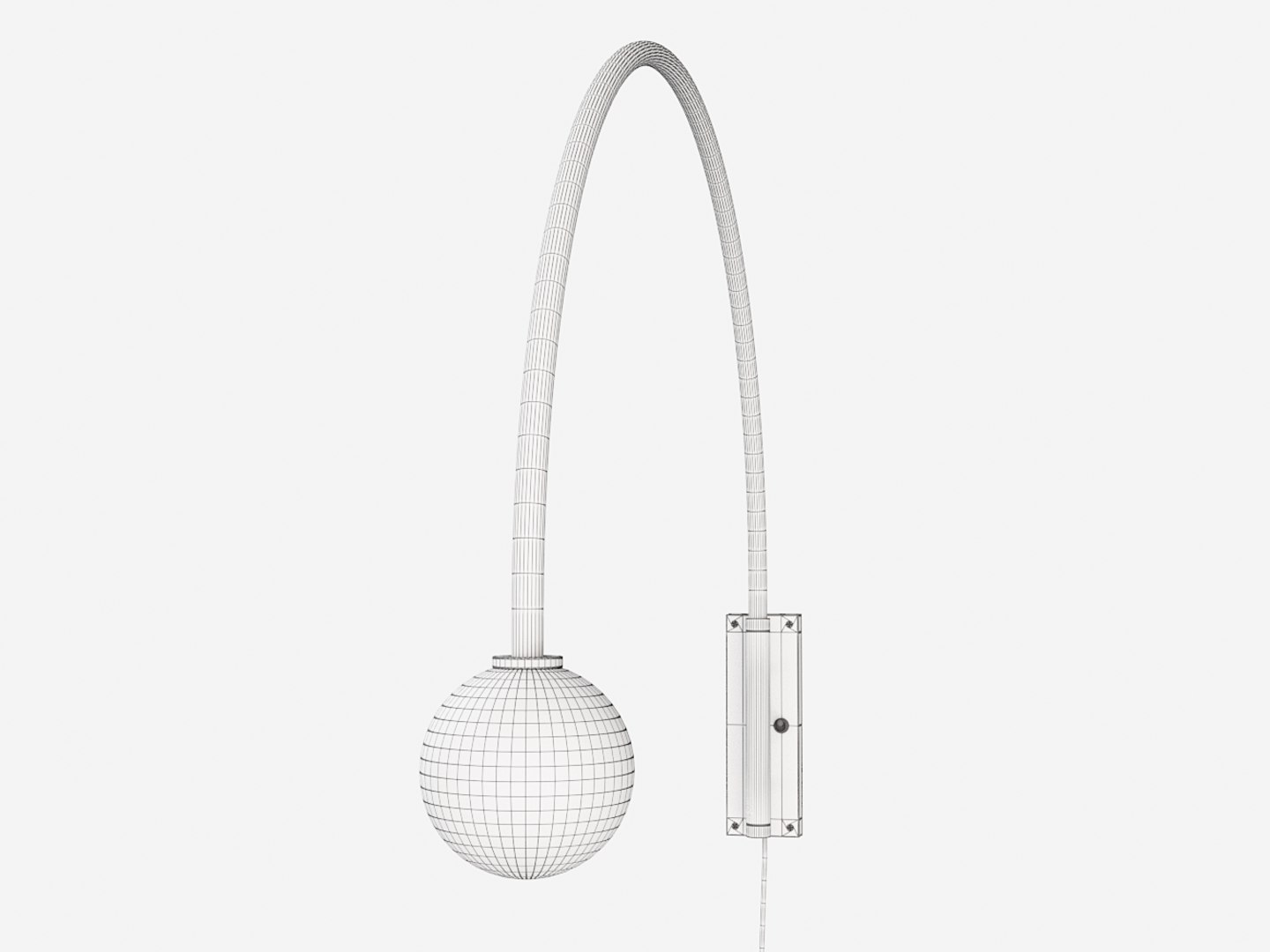 Contour wall lamp 3D model - TurboSquid 1152503