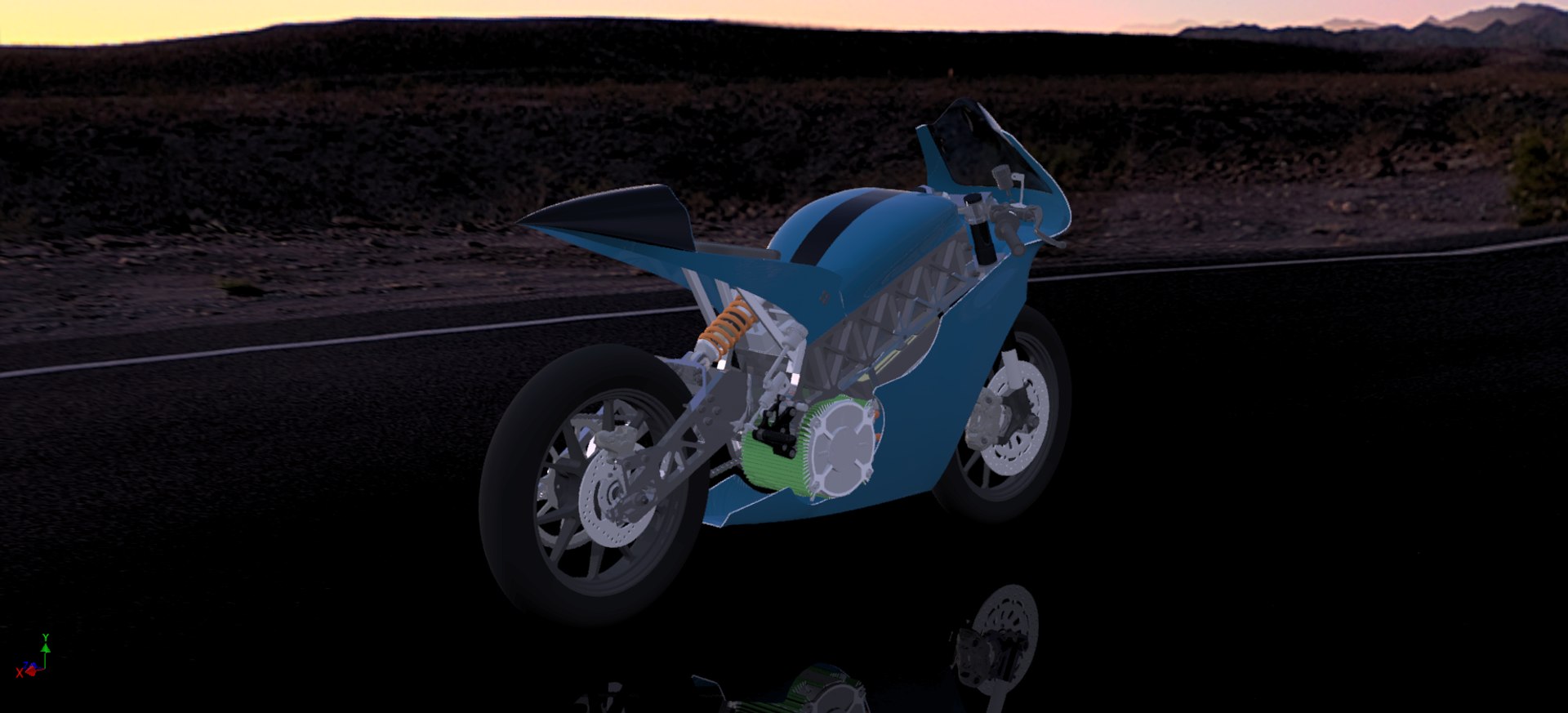 3D Electric Racing Motorcycle Model - TurboSquid 2002554
