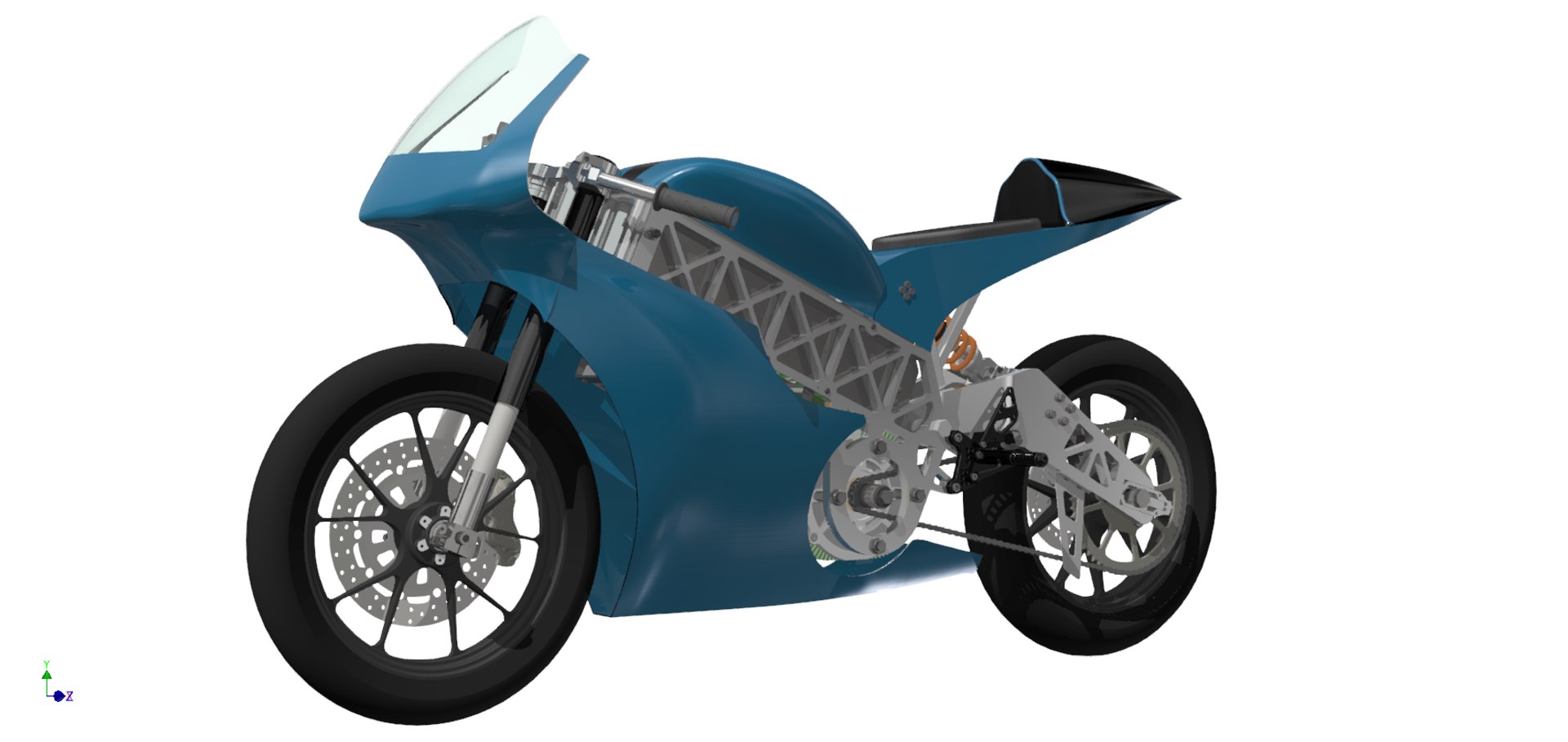3D Electric Racing Motorcycle Model - TurboSquid 2002554