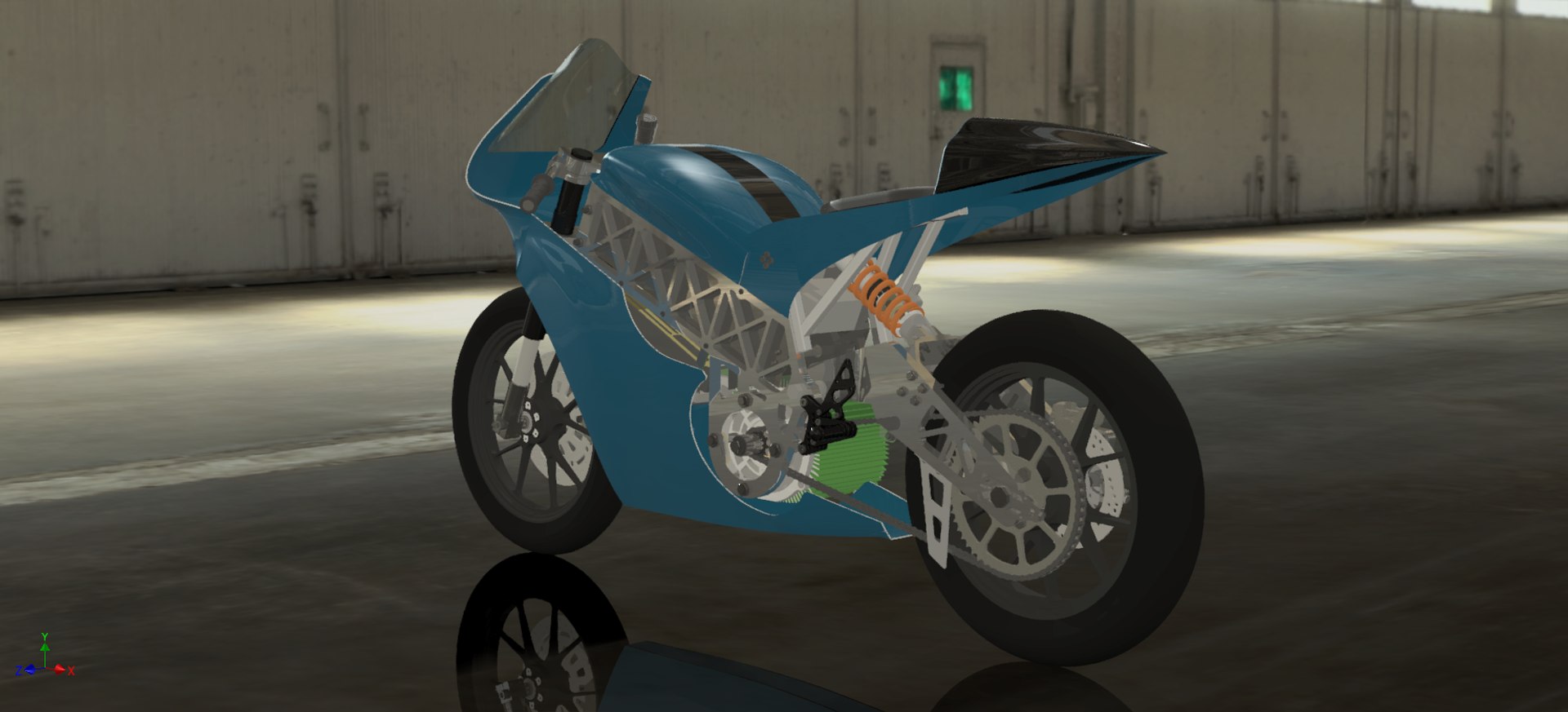 3D Electric Racing Motorcycle Model - TurboSquid 2002554