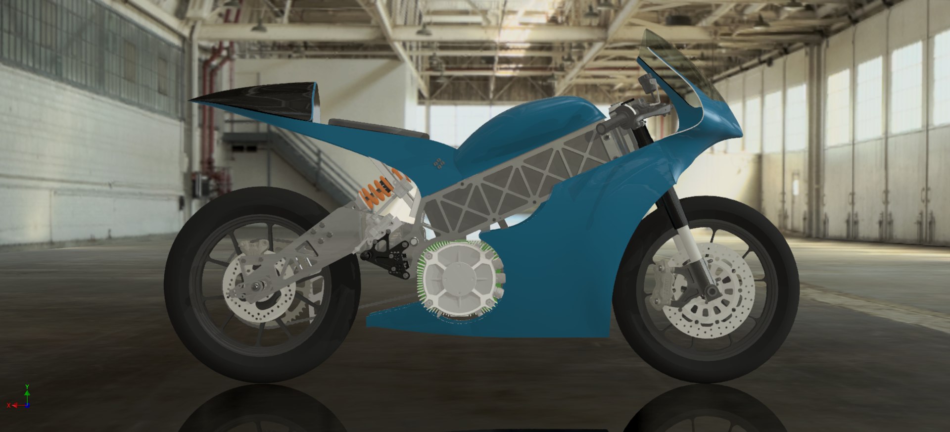 3D Electric Racing Motorcycle Model - TurboSquid 2002554