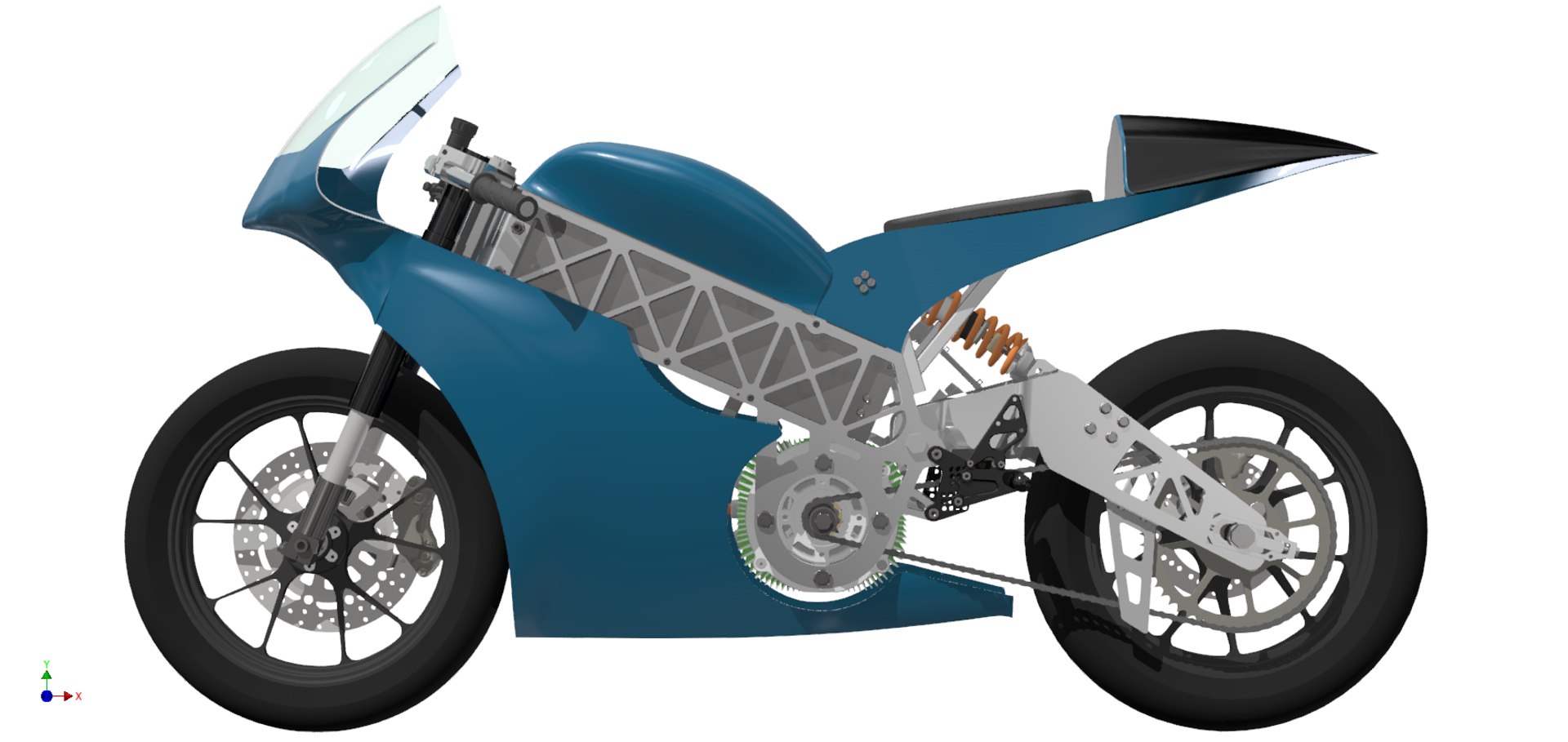 3D Electric Racing Motorcycle Model - TurboSquid 2002554