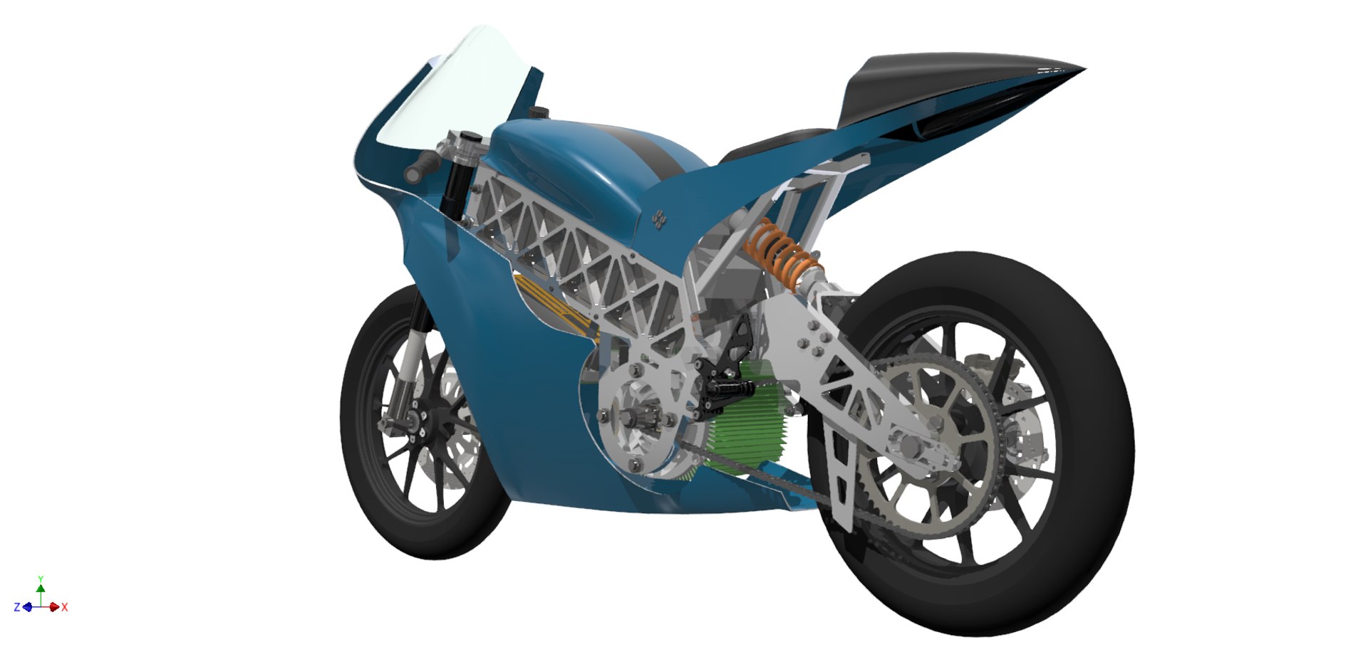 3D Electric Racing Motorcycle Model - TurboSquid 2002554