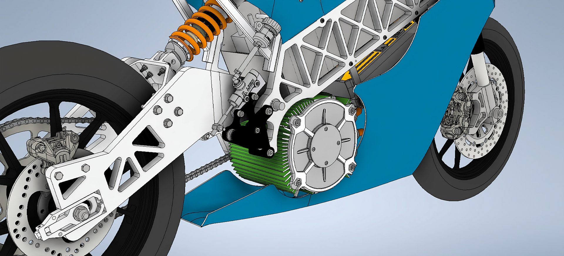 3D Electric Racing Motorcycle Model - TurboSquid 2002554