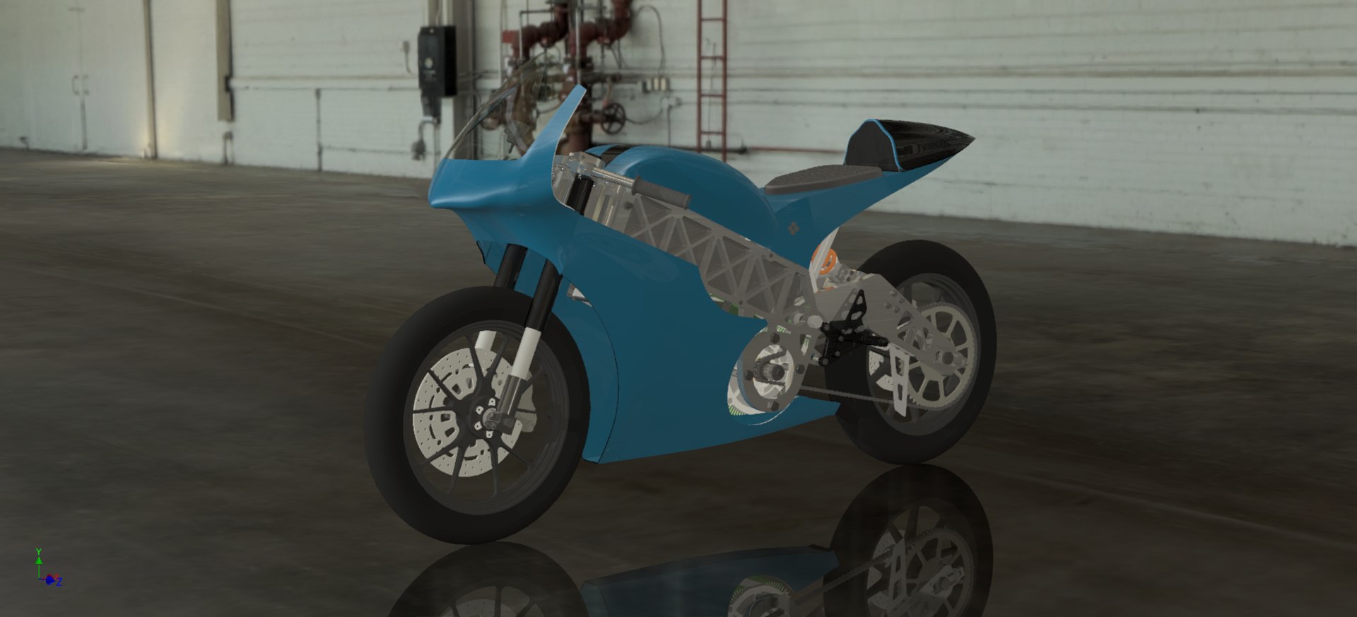 3D Electric Racing Motorcycle Model - TurboSquid 2002554
