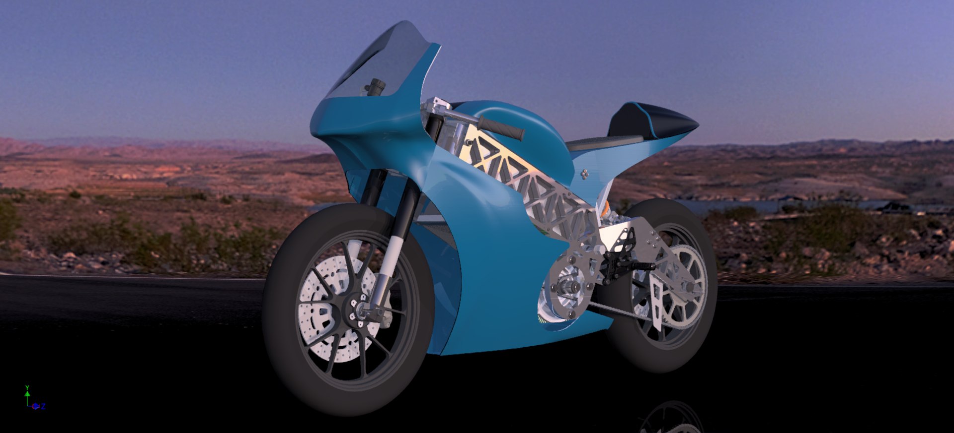 3D Electric Racing Motorcycle Model - TurboSquid 2002554
