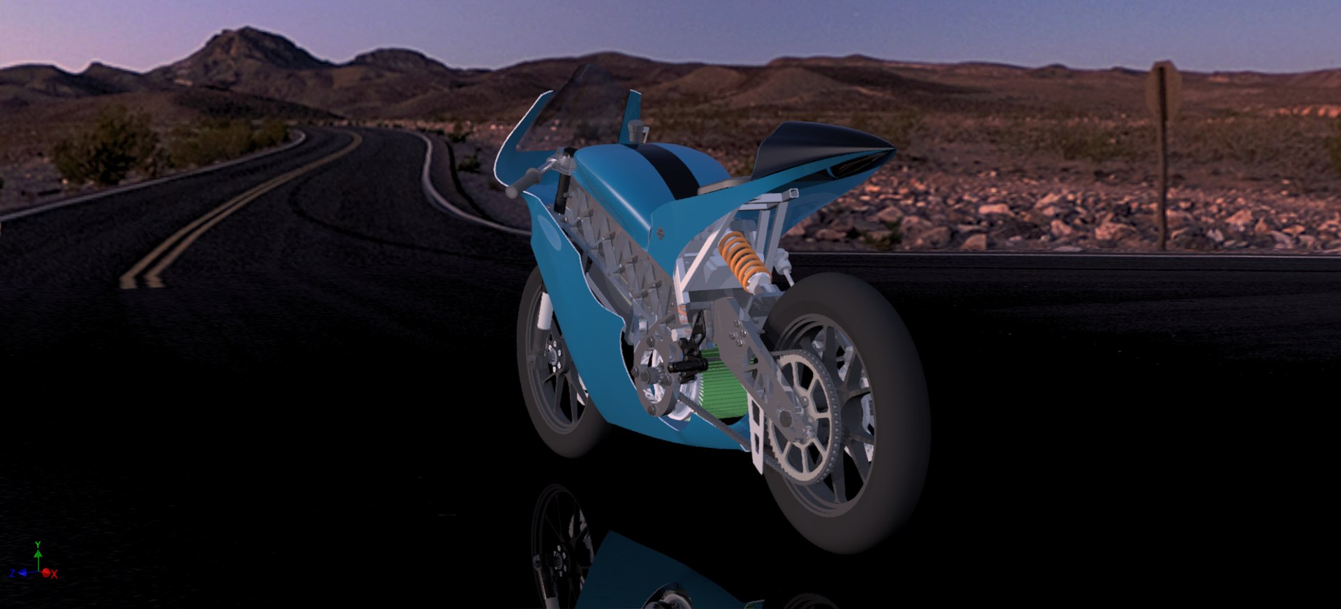 3D Electric Racing Motorcycle Model - TurboSquid 2002554