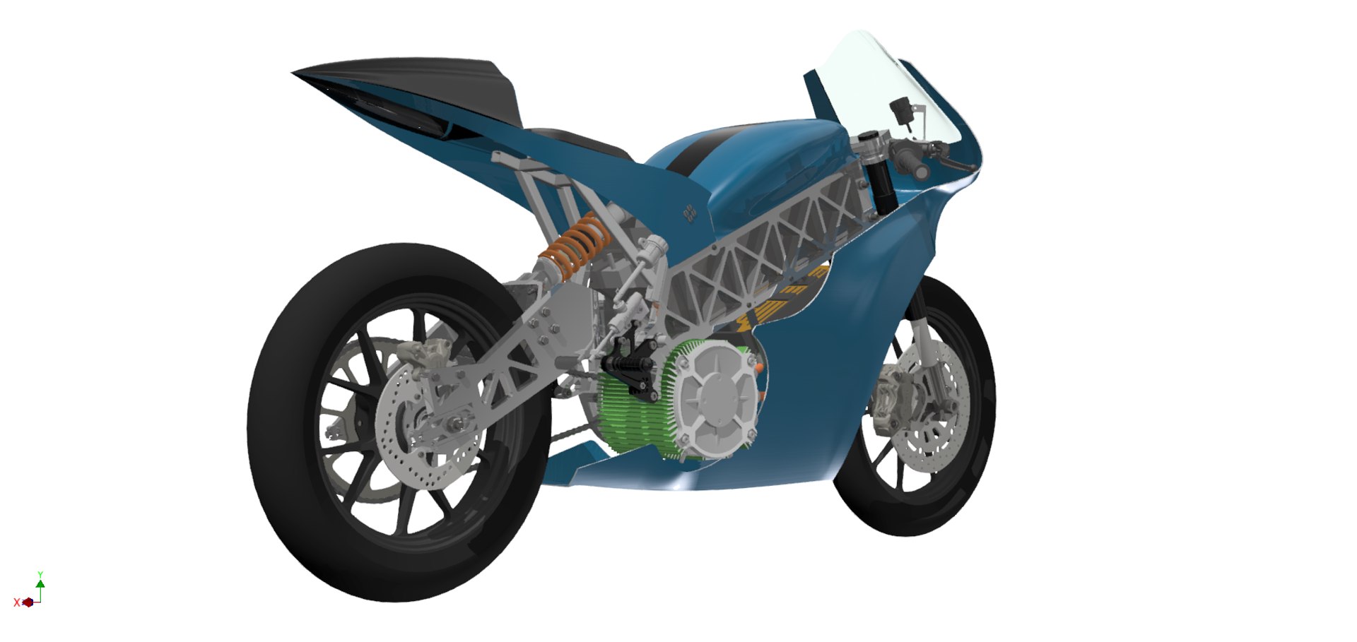 3D Electric Racing Motorcycle Model - TurboSquid 2002554