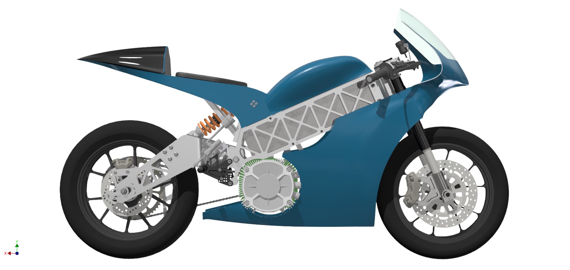 3D Electric Racing Motorcycle Model - TurboSquid 2002554