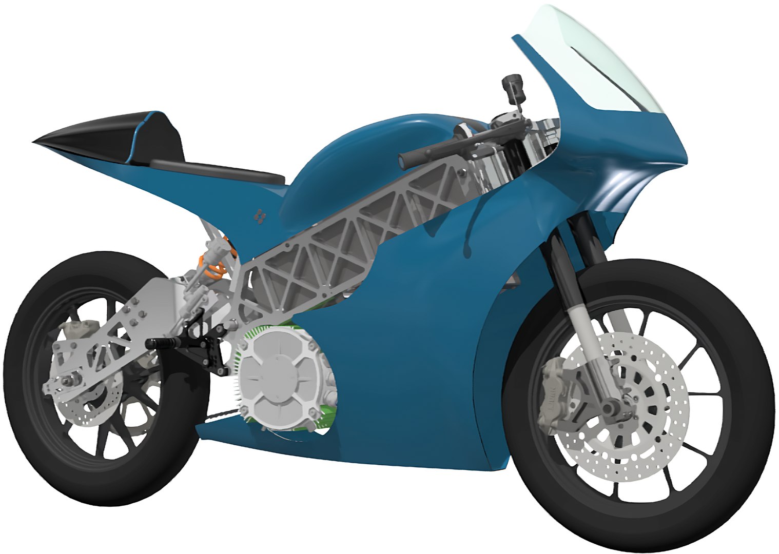 3D Electric Racing Motorcycle Model - TurboSquid 2002554
