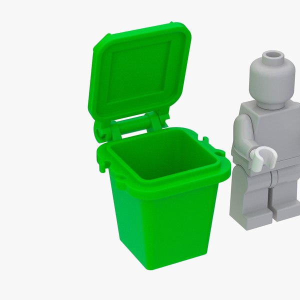 modelo 3d Papelera de reciclaje de Lego - TurboSquid 2045591