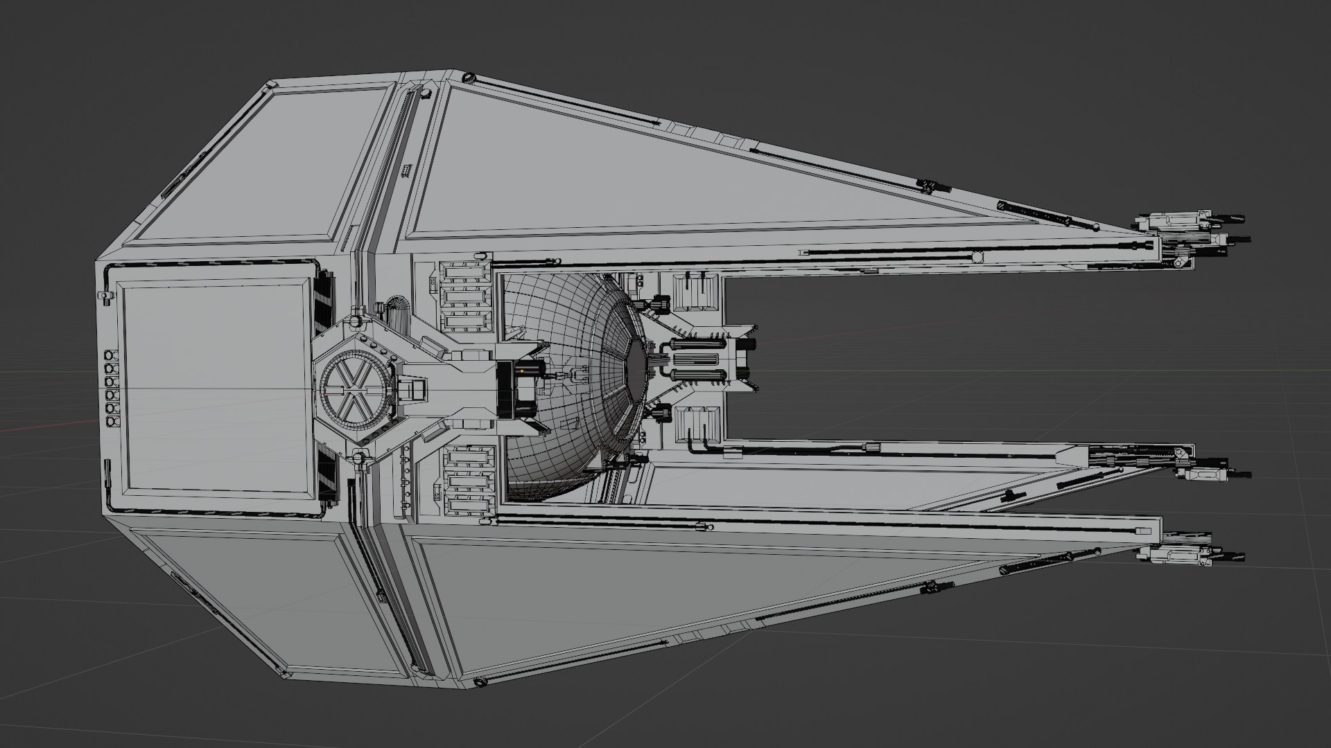 3D TIE Interceptor Model - TurboSquid 2345956
