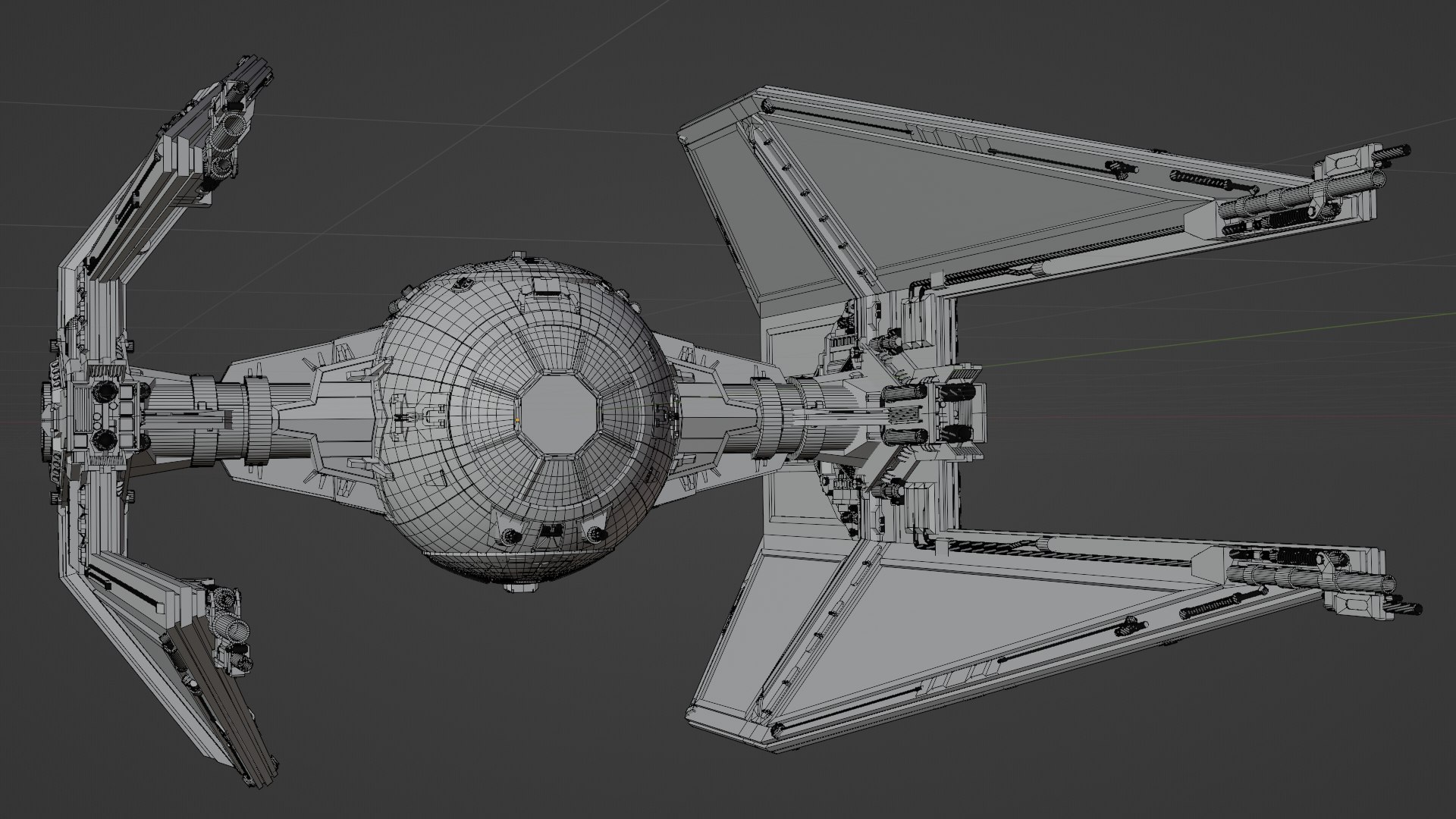 3D TIE Interceptor Model - TurboSquid 2345956