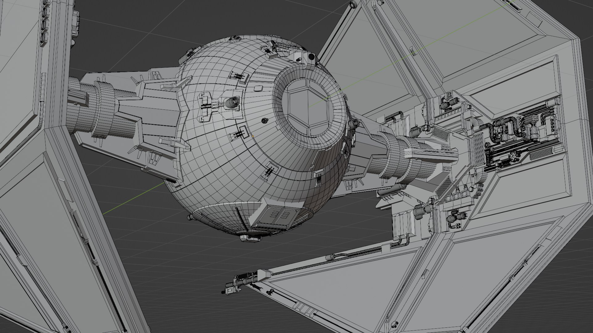 3D TIE Interceptor Model - TurboSquid 2345956